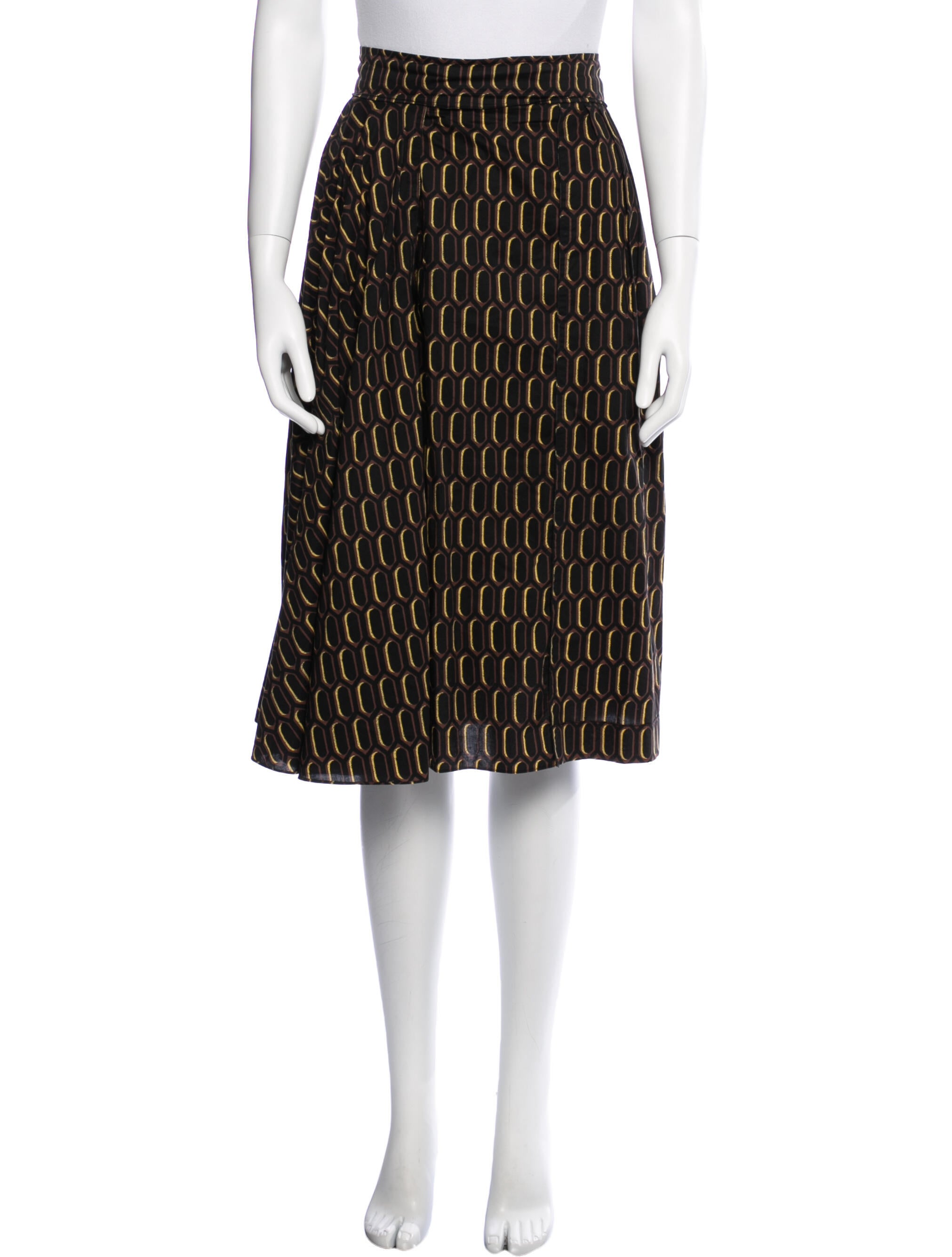 Marni Printed A-Line Skirt - Green Skirts, Clothing - MAN53108 | The ...