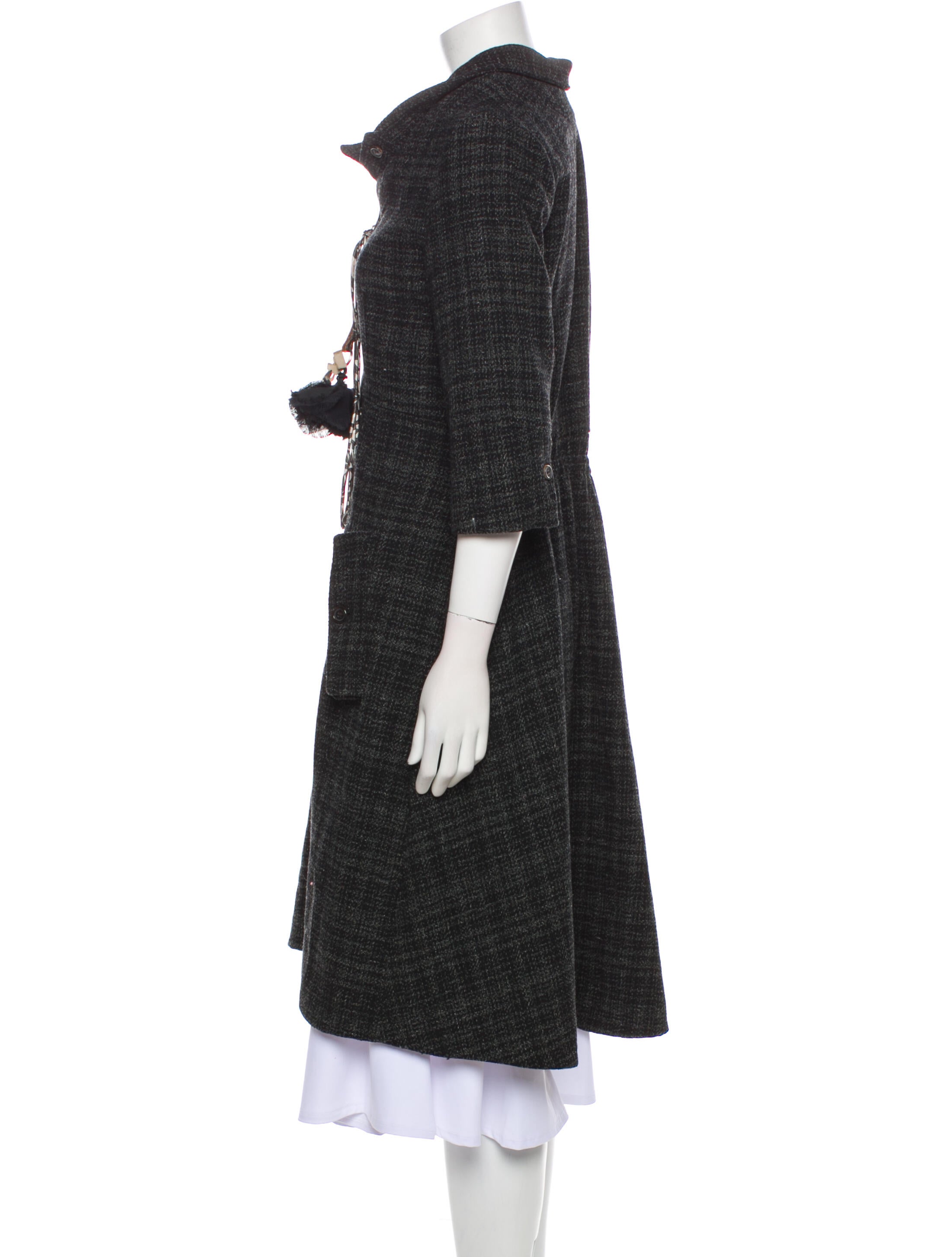 Marni Persian Lamb and Wool Coat - Black Coats, Clothing - MAN54787 ...