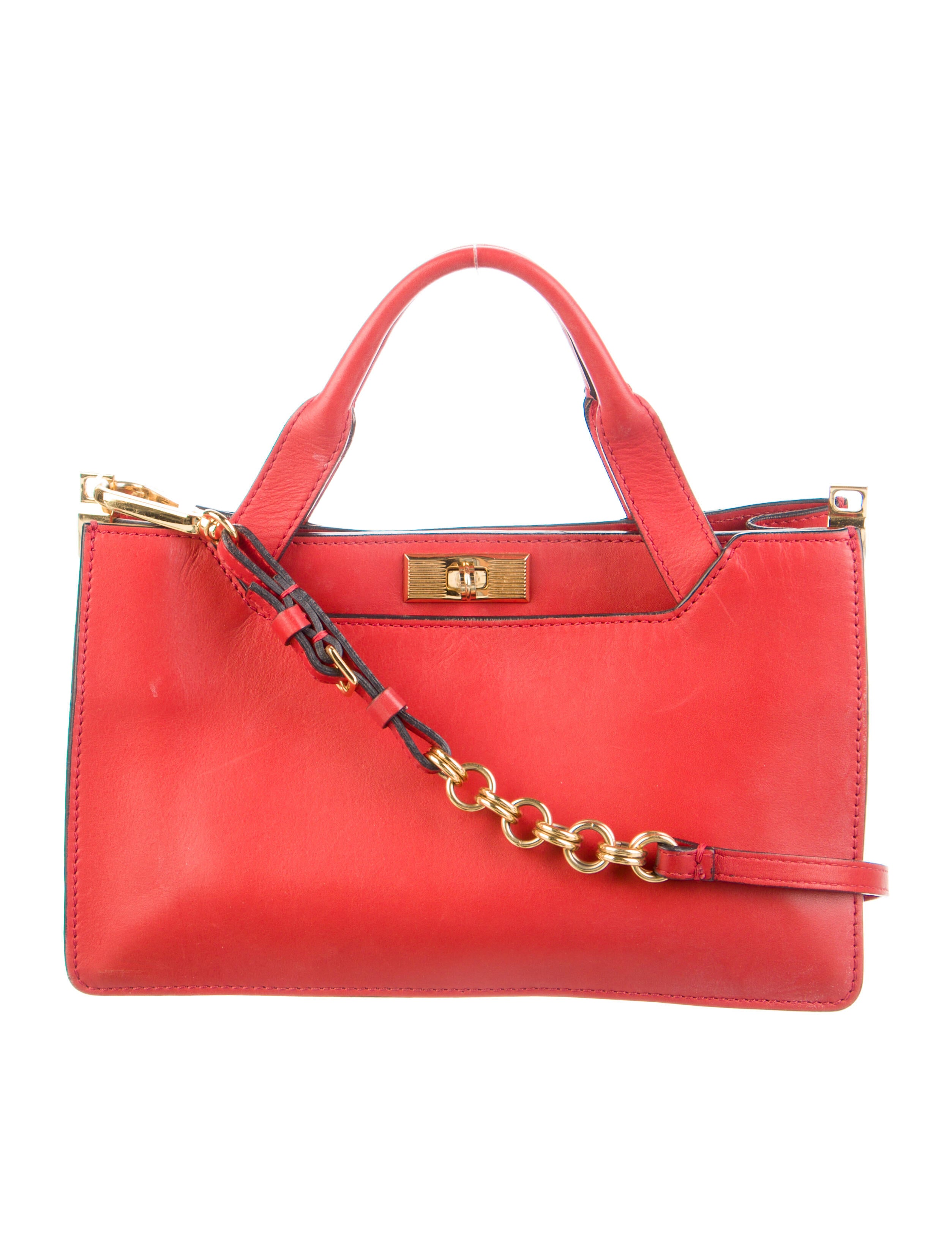Marni Leather Shoulder Bag - Red Shoulder Bags, Handbags - MAN181521 ...