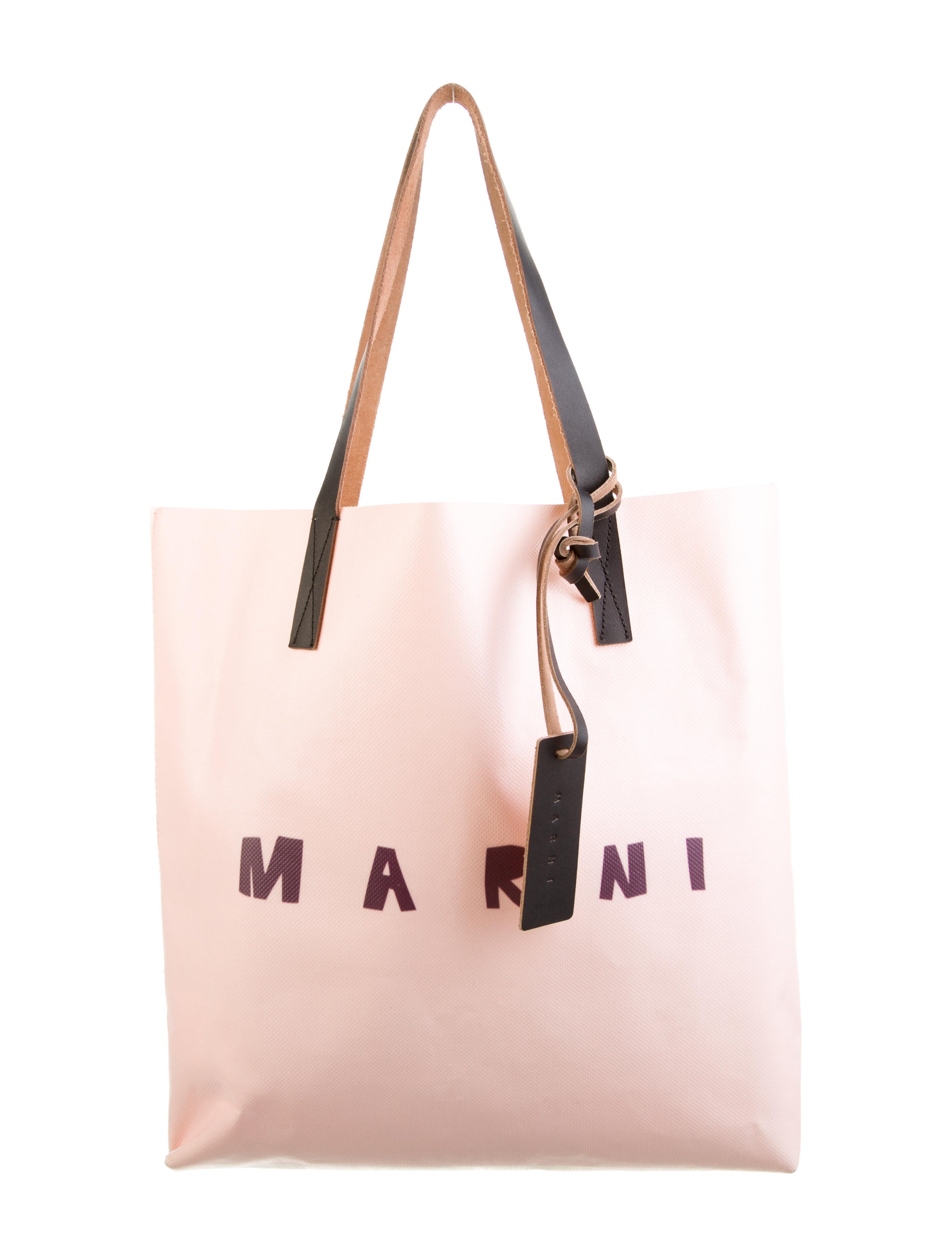 Marni Plastic Logo Tote - Pink Totes, Handbags - MAN182681 | The RealReal