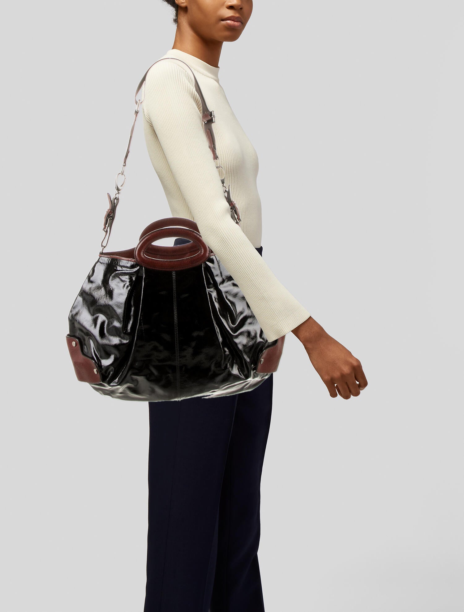 Marni Suede Crossbody Bag - Black Crossbody Bags, Handbags - MAN42640 ...