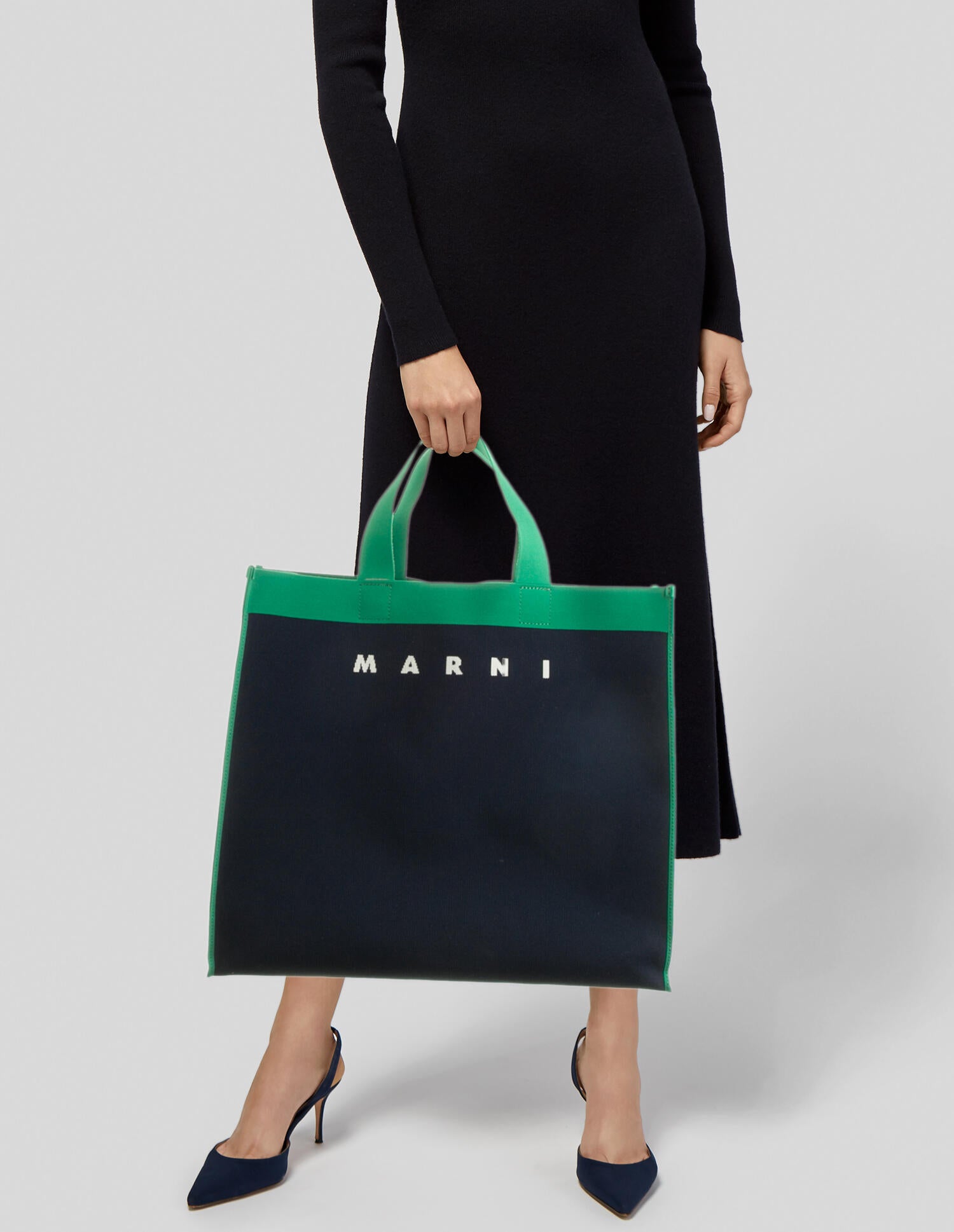 Marni Ponyhair & Leather Pod Tote - Black Totes, Handbags - MAN60418 ...