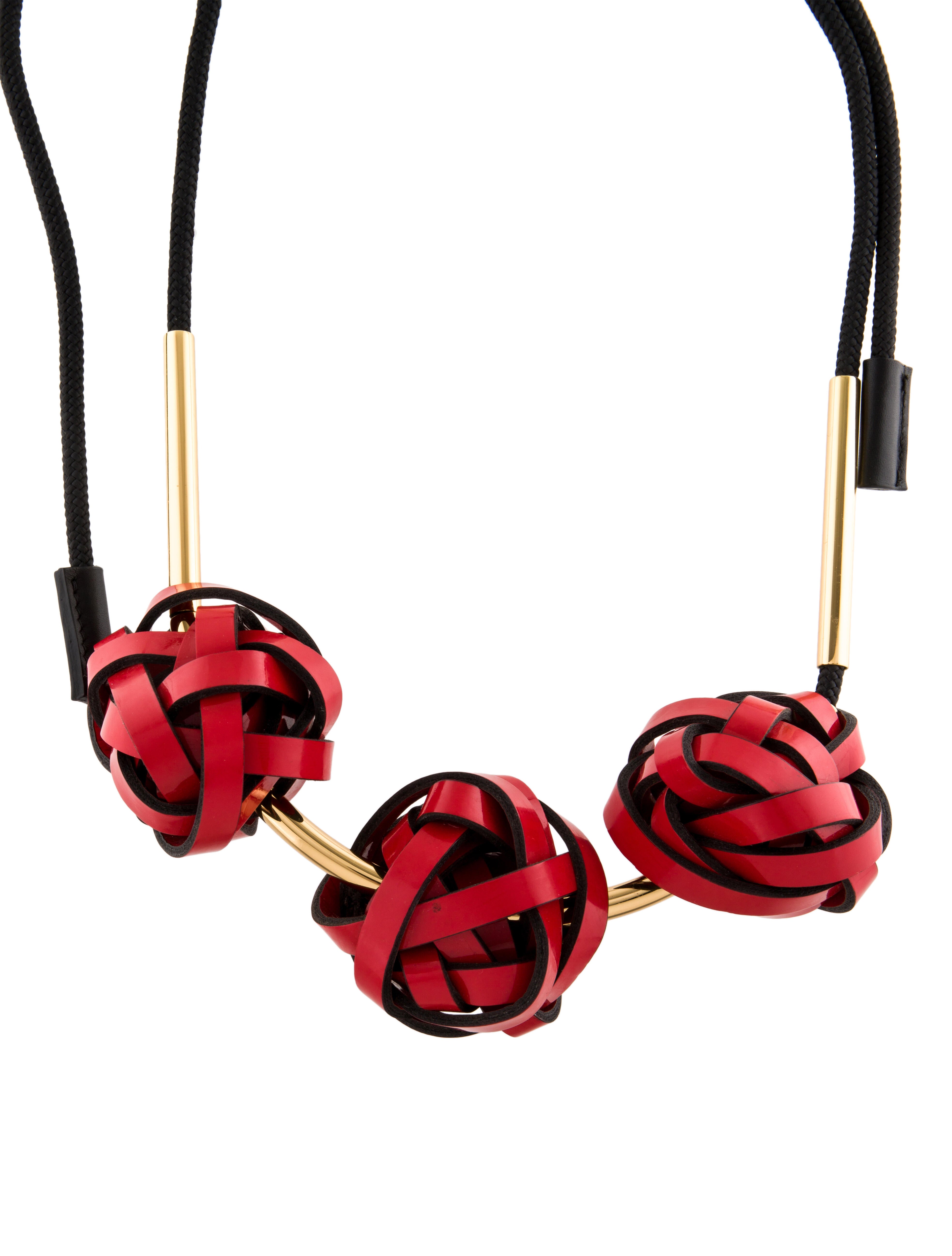 Marni Statement Necklace - Silver-Tone Metal Collar, Necklaces ...