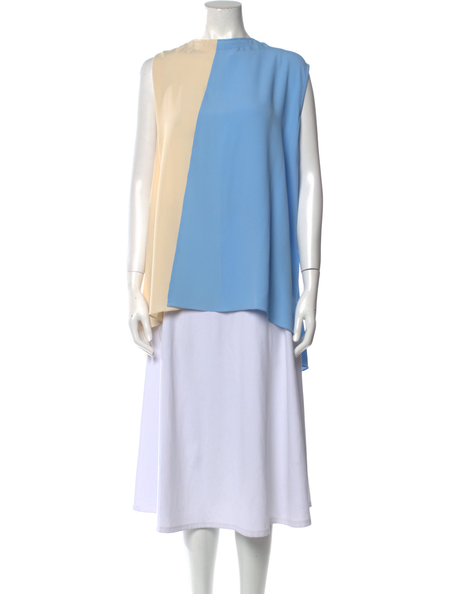 Marni Colorblock Pattern Bateau Neckline Tunic w/ Tags - Blue Tops ...
