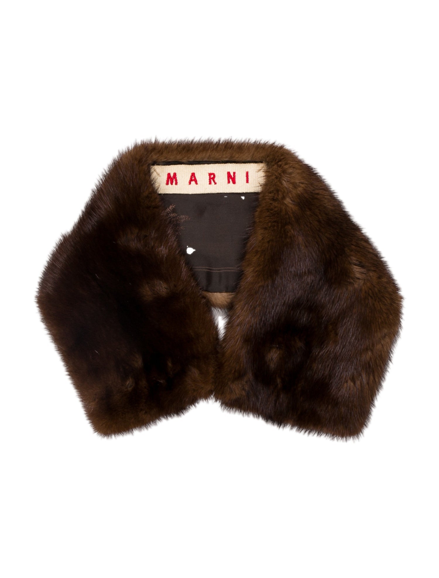 Marni Fur Animal Print Stole - Brown Scarves and Shawls, Accessories ...