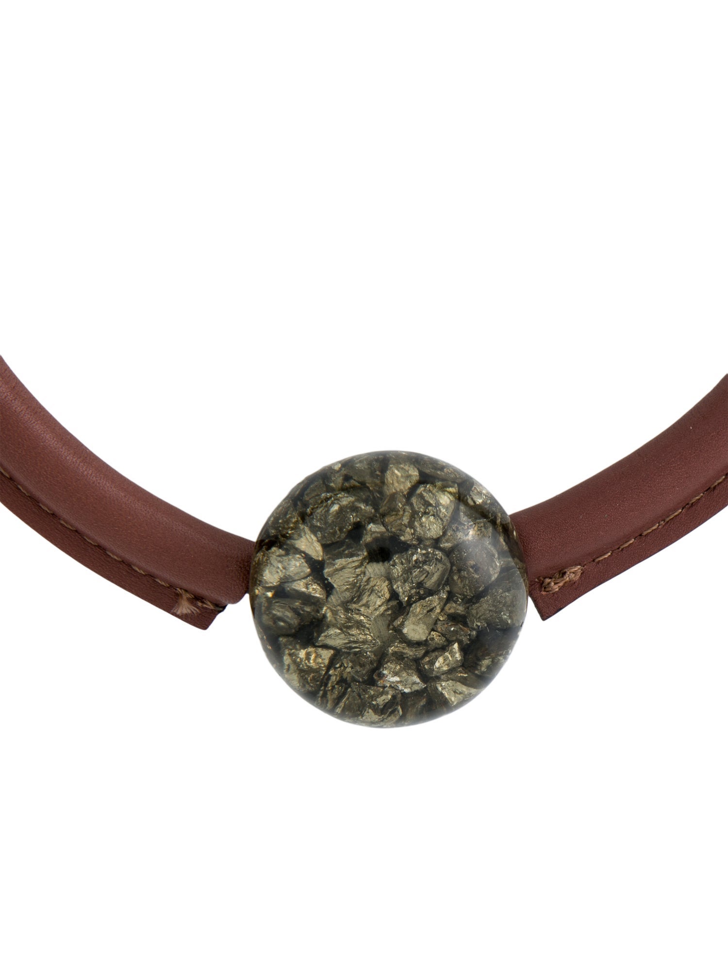 Marni Leather, Horn & Resin Collar Necklace - Black Collar, Necklaces ...