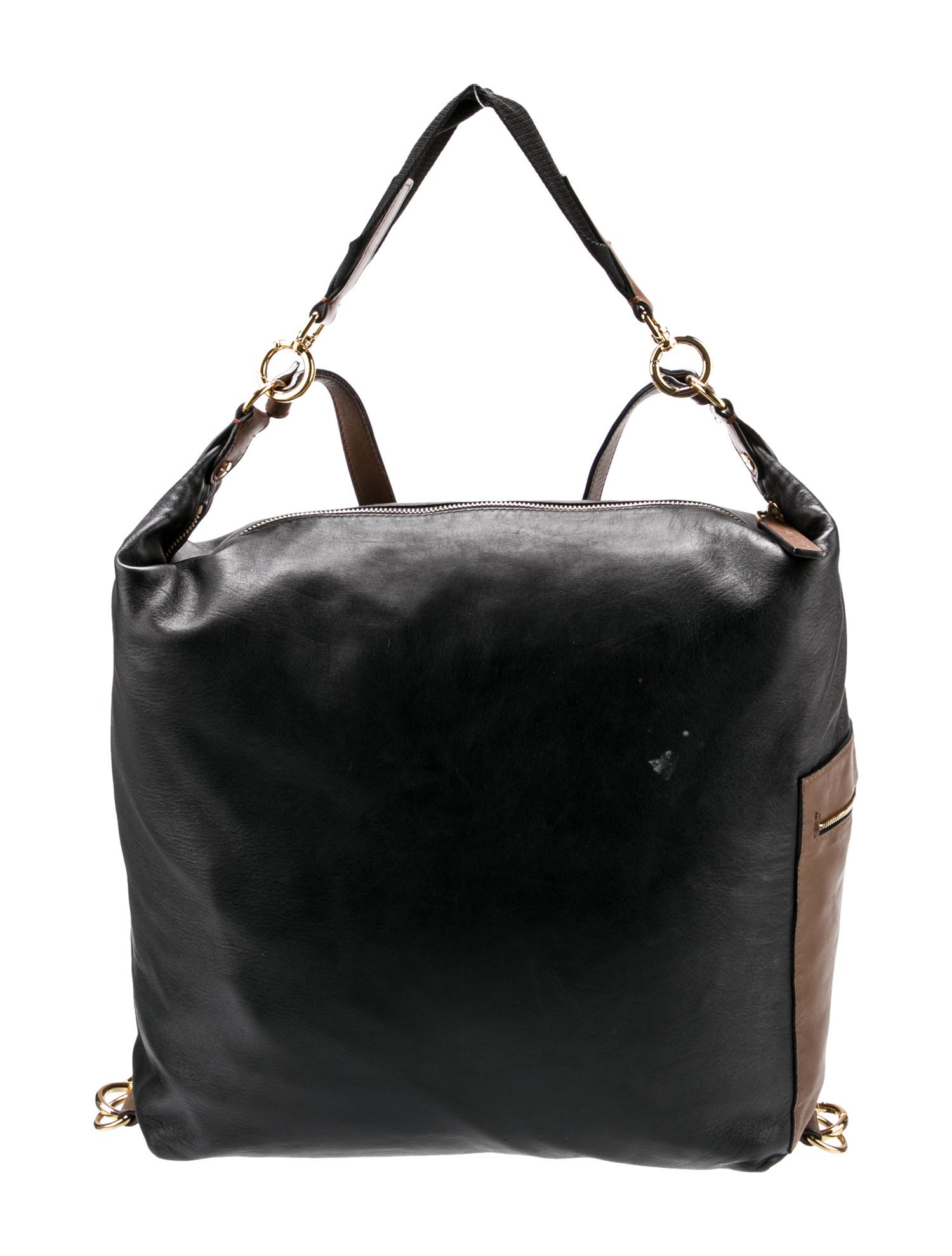Marni Leather Backpack - Black Backpacks, Handbags - MAN210946 | The ...