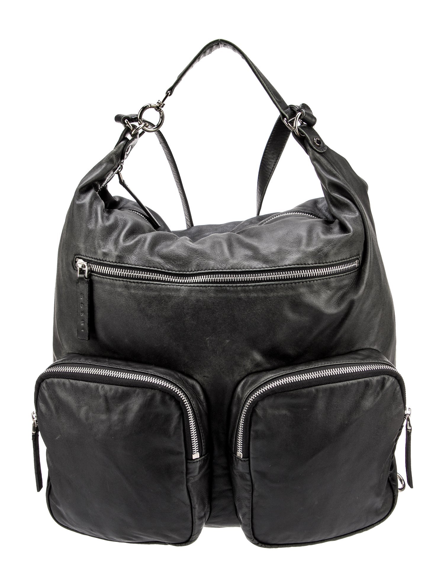 Marni Solid Leather Backpack - Black Backpacks, Handbags - MAN213699 ...