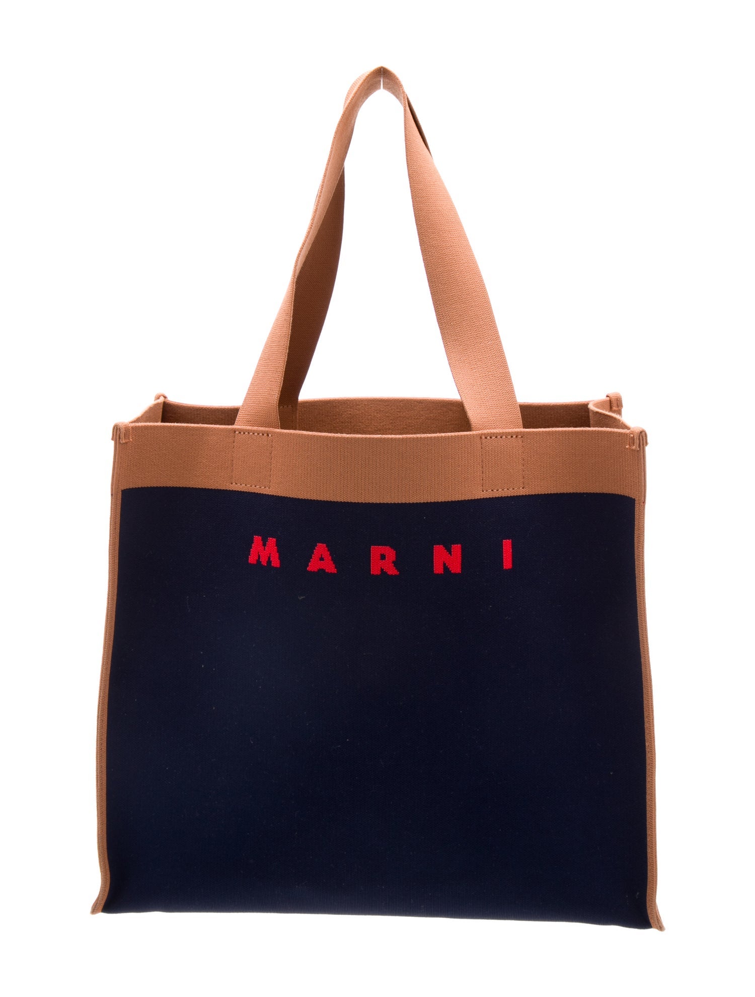 Marni Logo Knit Tote Bag - Blue Totes, Handbags - MAN220160 | The RealReal
