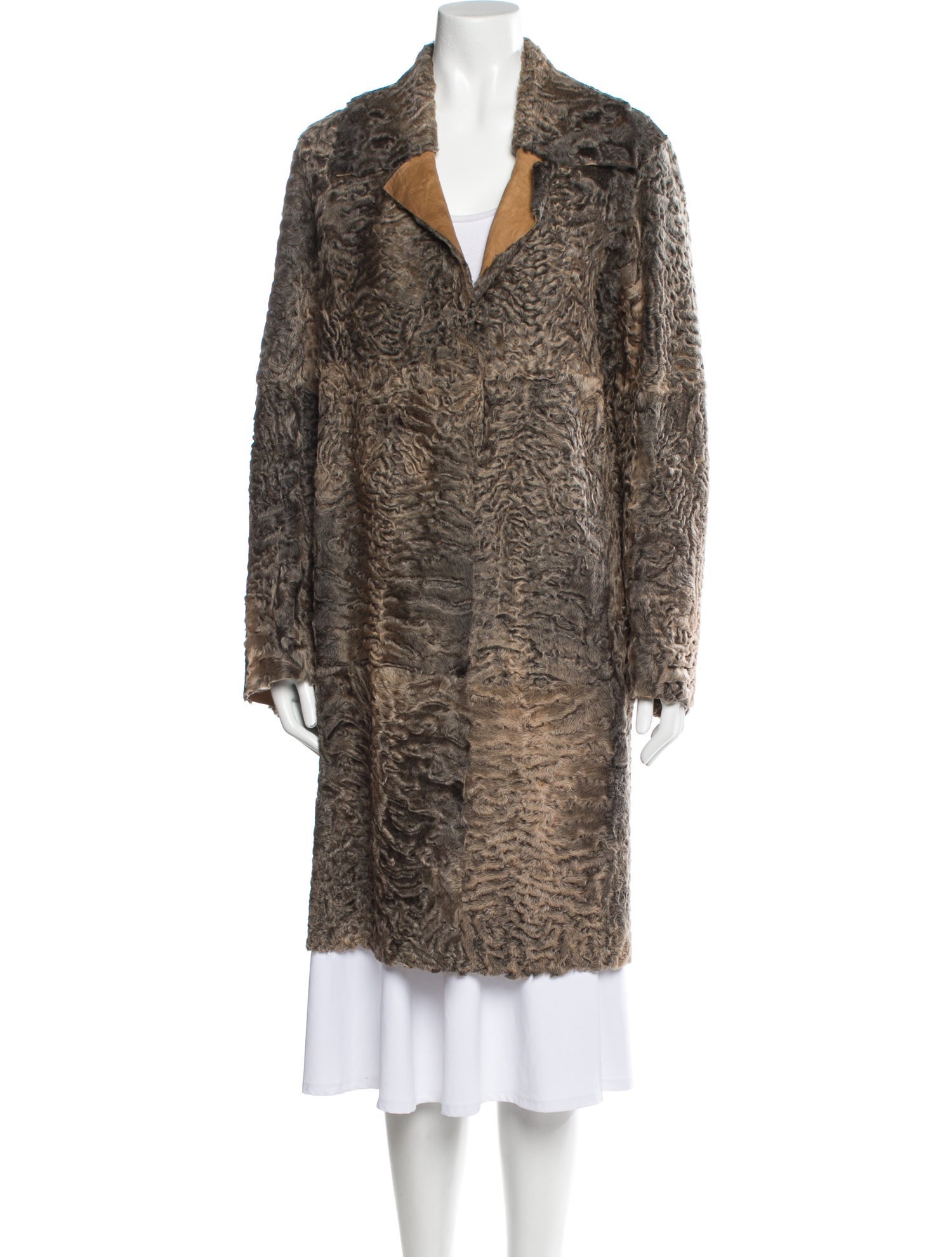 Marni Persian Lamb Animal Print Fur Coat - Neutrals Coats, Clothing ...