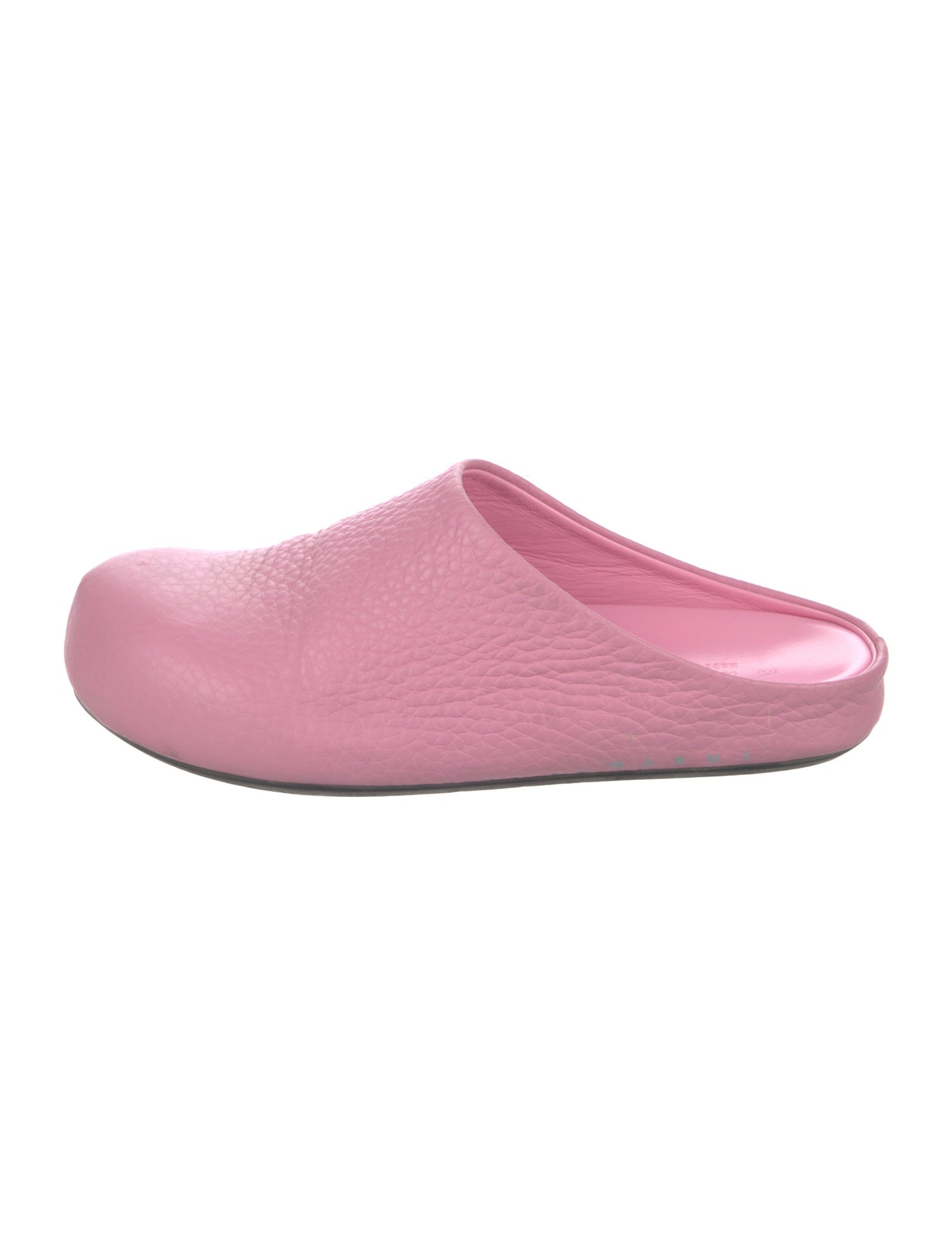 Marni Leather Mules - Pink Flats, Shoes - MAN227485 | The RealReal