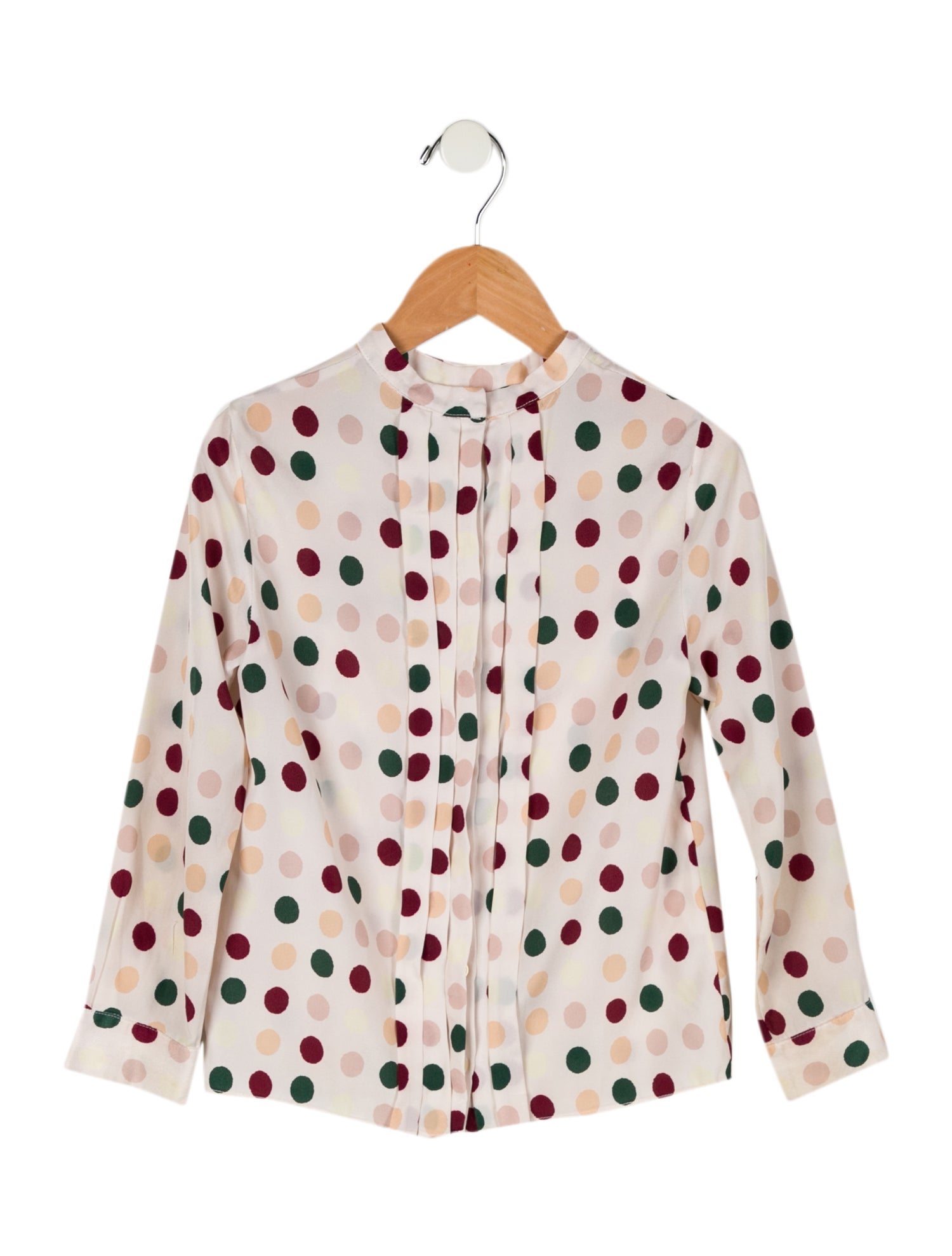 Marni Girls' Printed Button Up Long Sleeve Shirt - Neutrals Sizes 7-16 ...