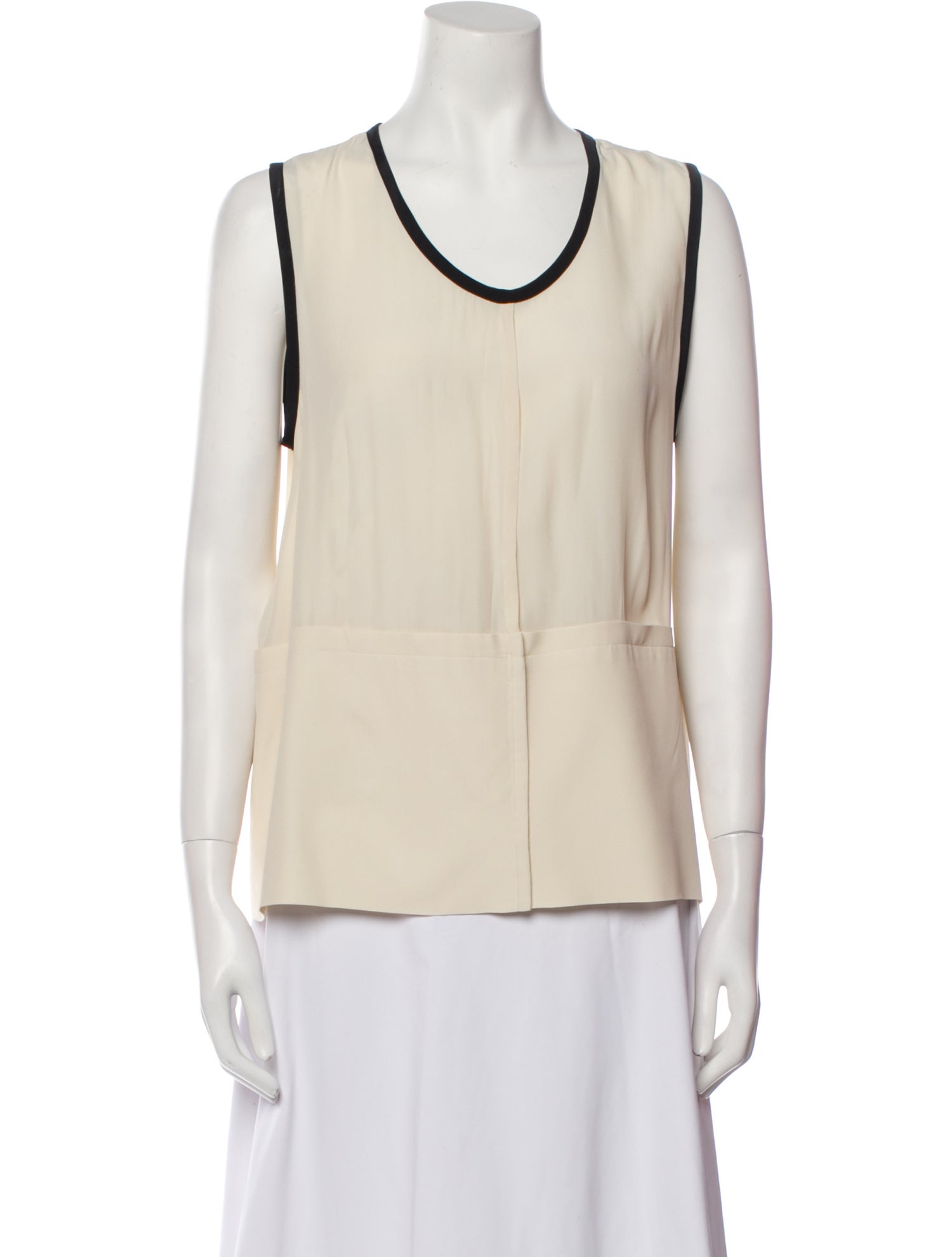 Marni Scoop Neck Sleeveless Top - Neutrals Tops, Clothing - MAN235009 ...