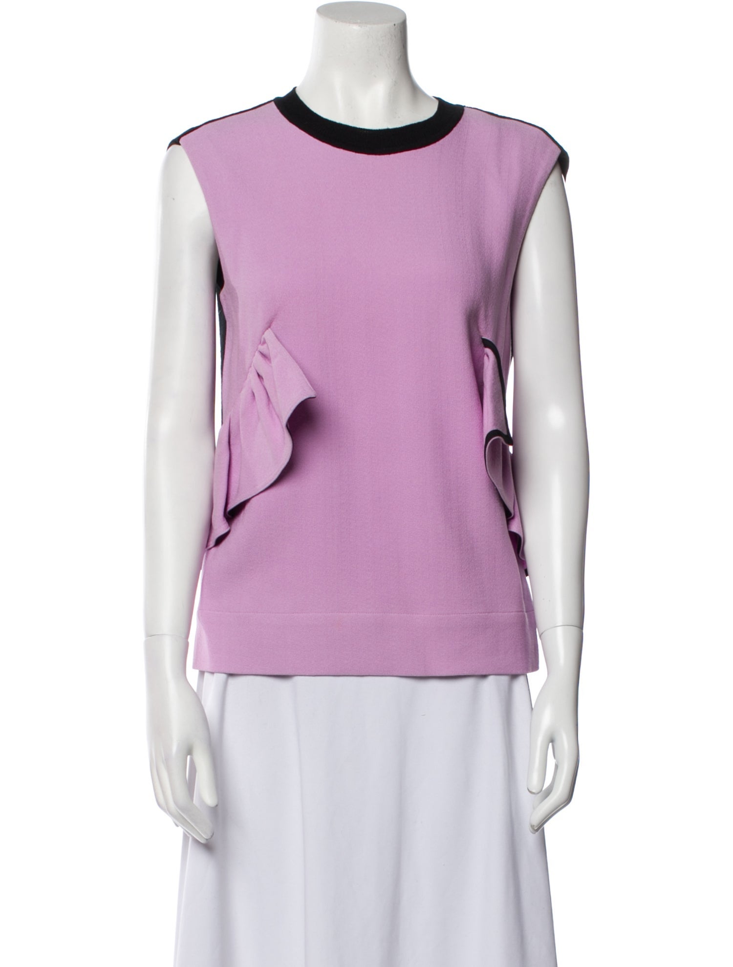 Marni Colorblock Pattern Crew Neck Top - Purple Tops, Clothing ...