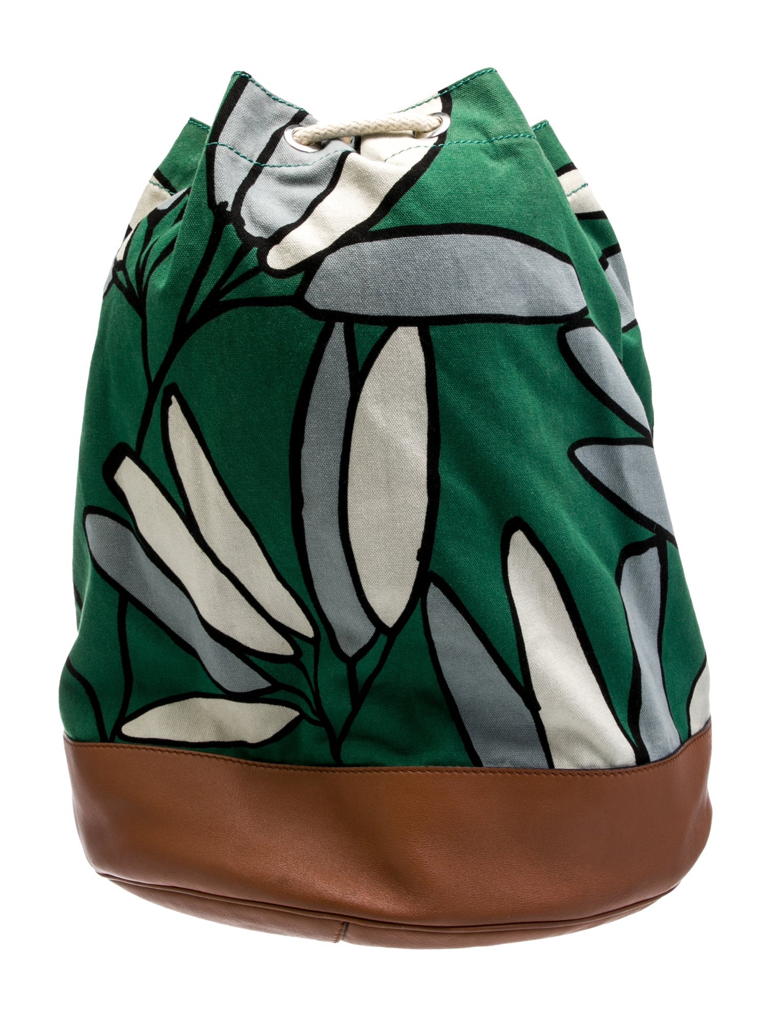 Marni Canvas Backpack - Green Bucket Bags, Handbags - MAN238276 | The ...
