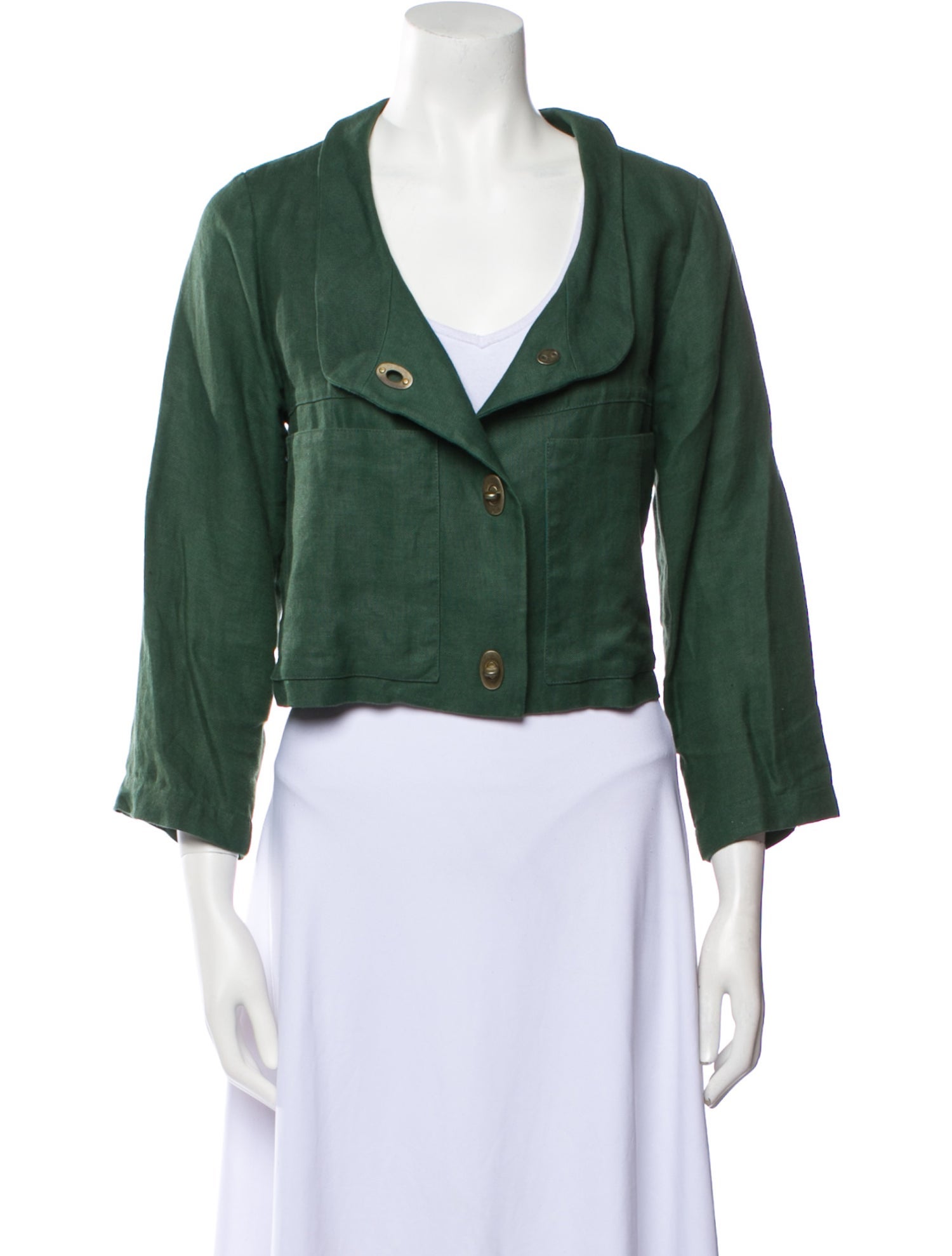 Marni Linen Denim Jacket - Green Jackets, Clothing - MAN244108 | The ...