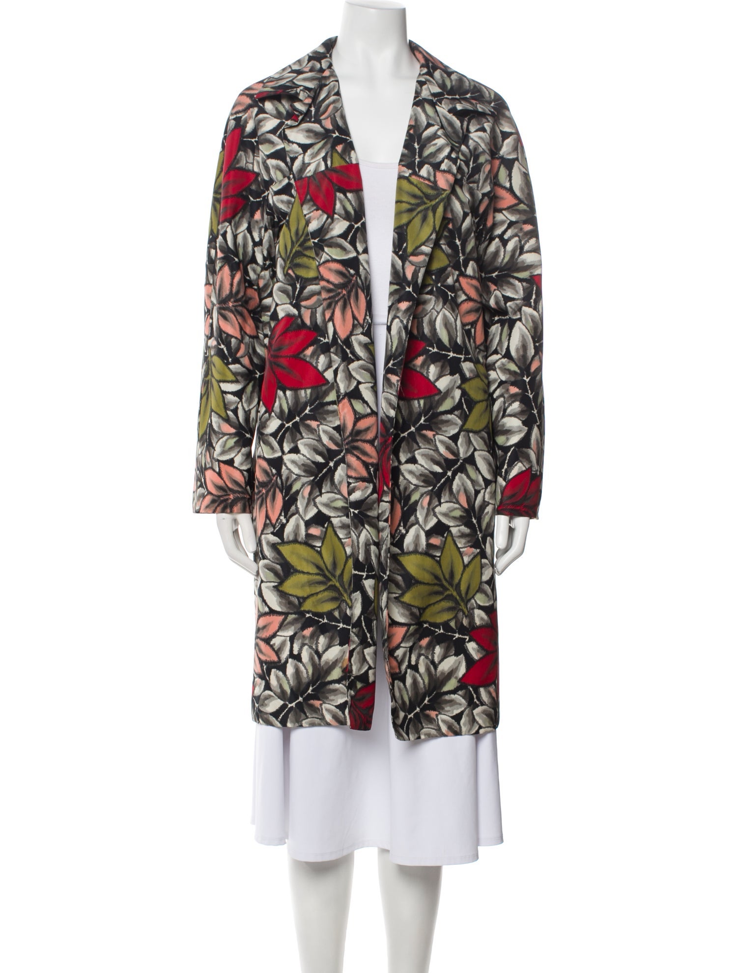Marni Printed Coat - Grey Coats, Clothing - MAN245009 | The RealReal