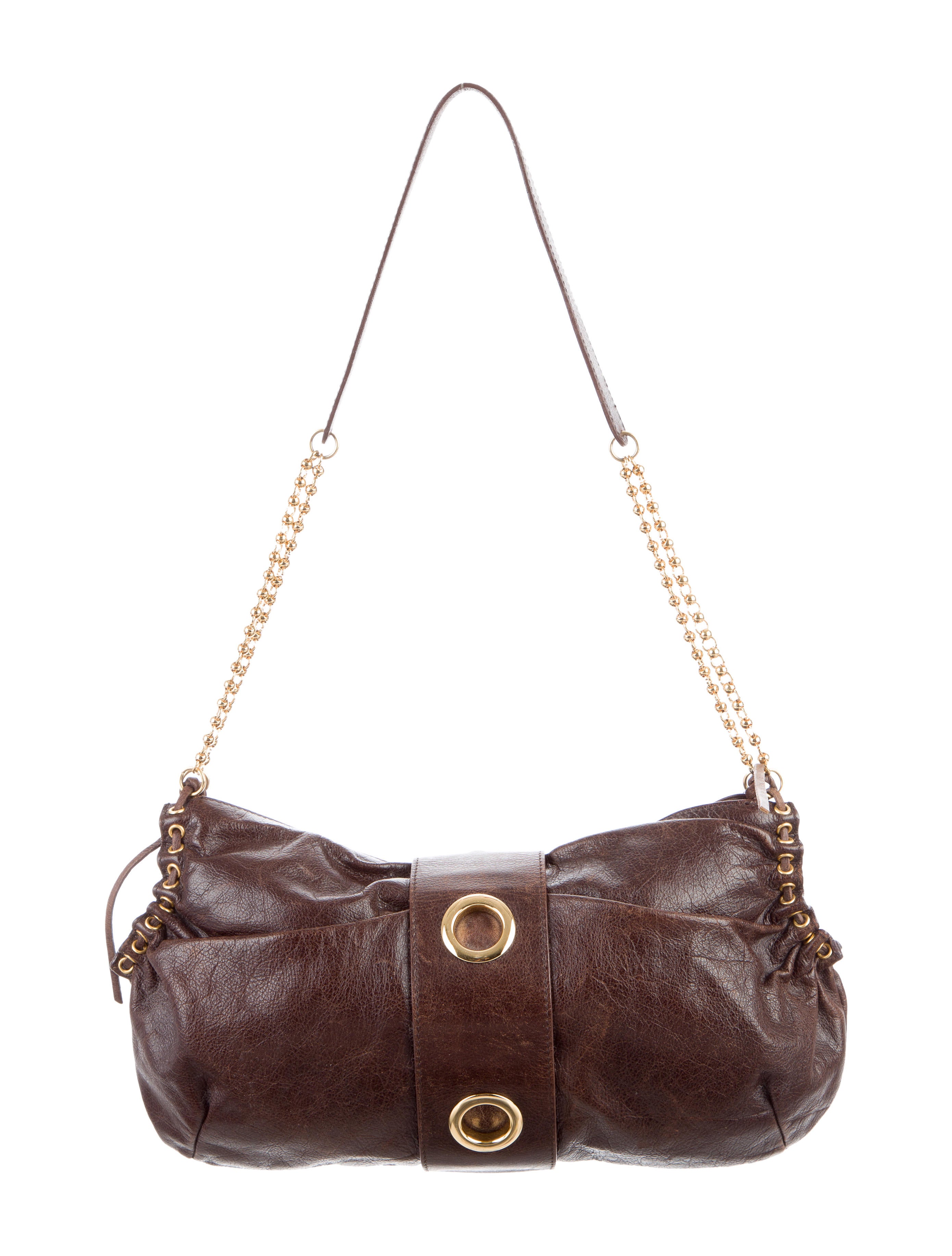 Marni Distressed Leather Shoulder Bag - Handbags - MAN57528 | The RealReal