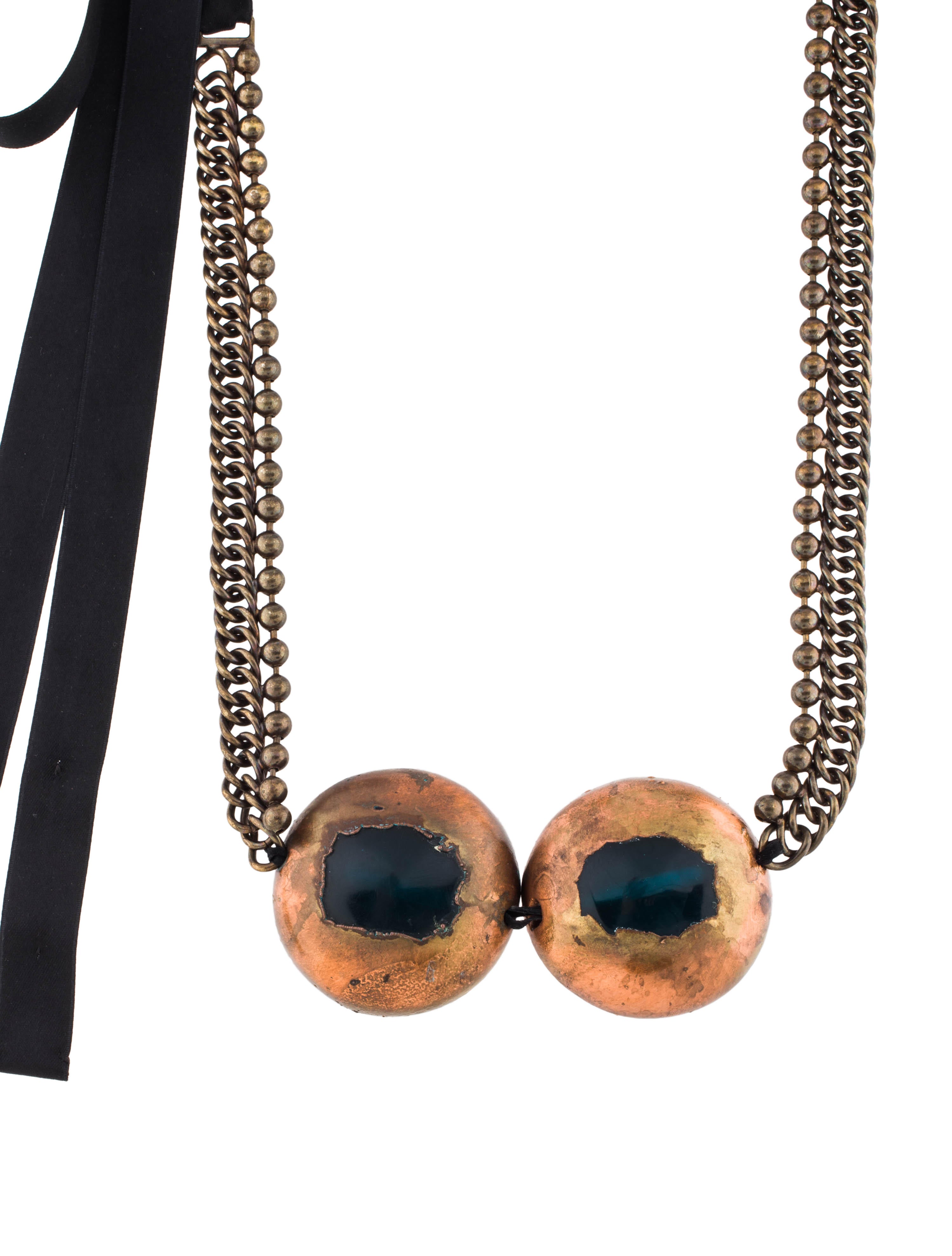 Marni Resin Collar Necklace - Brass Collar, Necklaces - MAN79762 | The ...