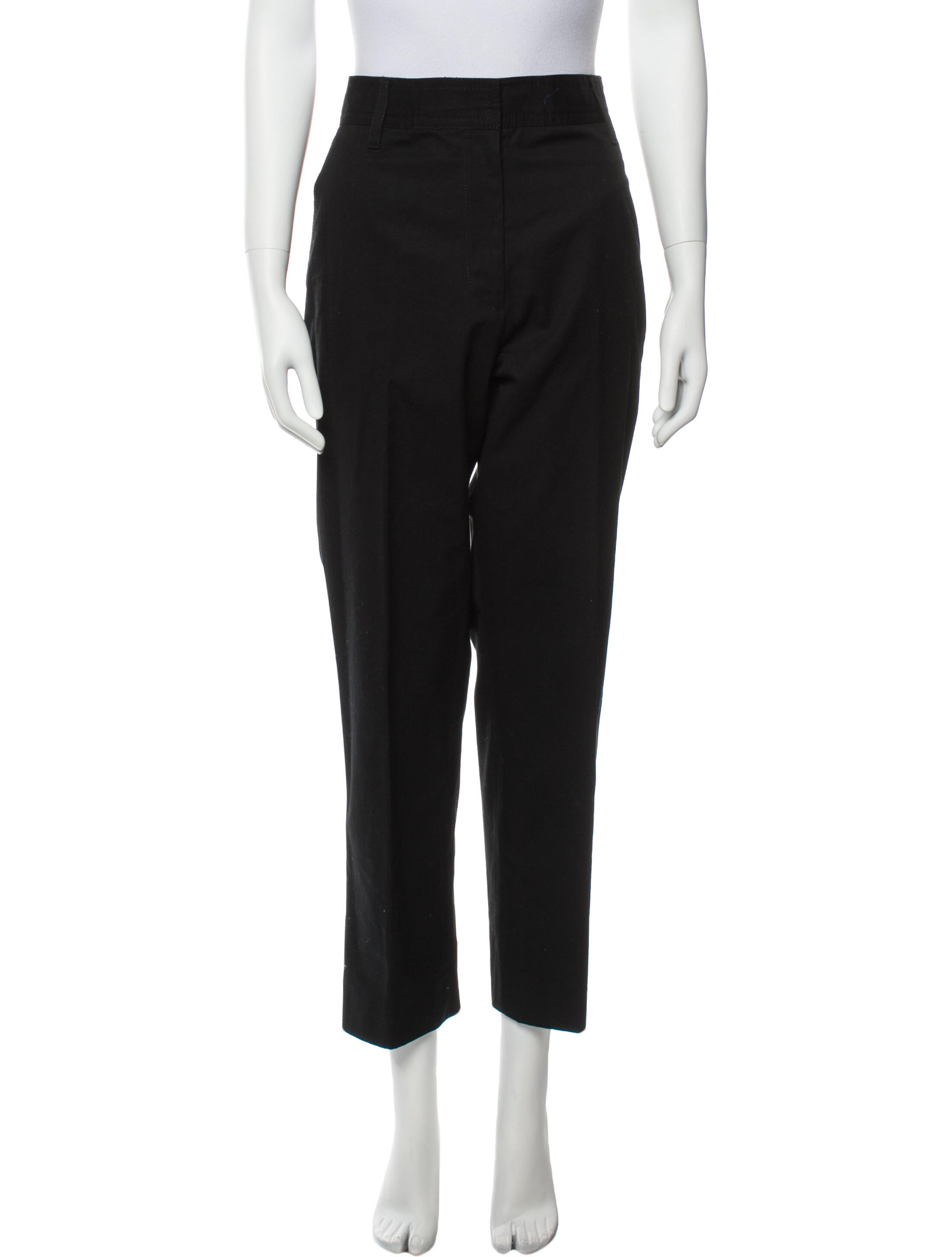 Marc Jacobs Straight Leg Pants - Black, 12.5" Rise Pants, Clothing ...