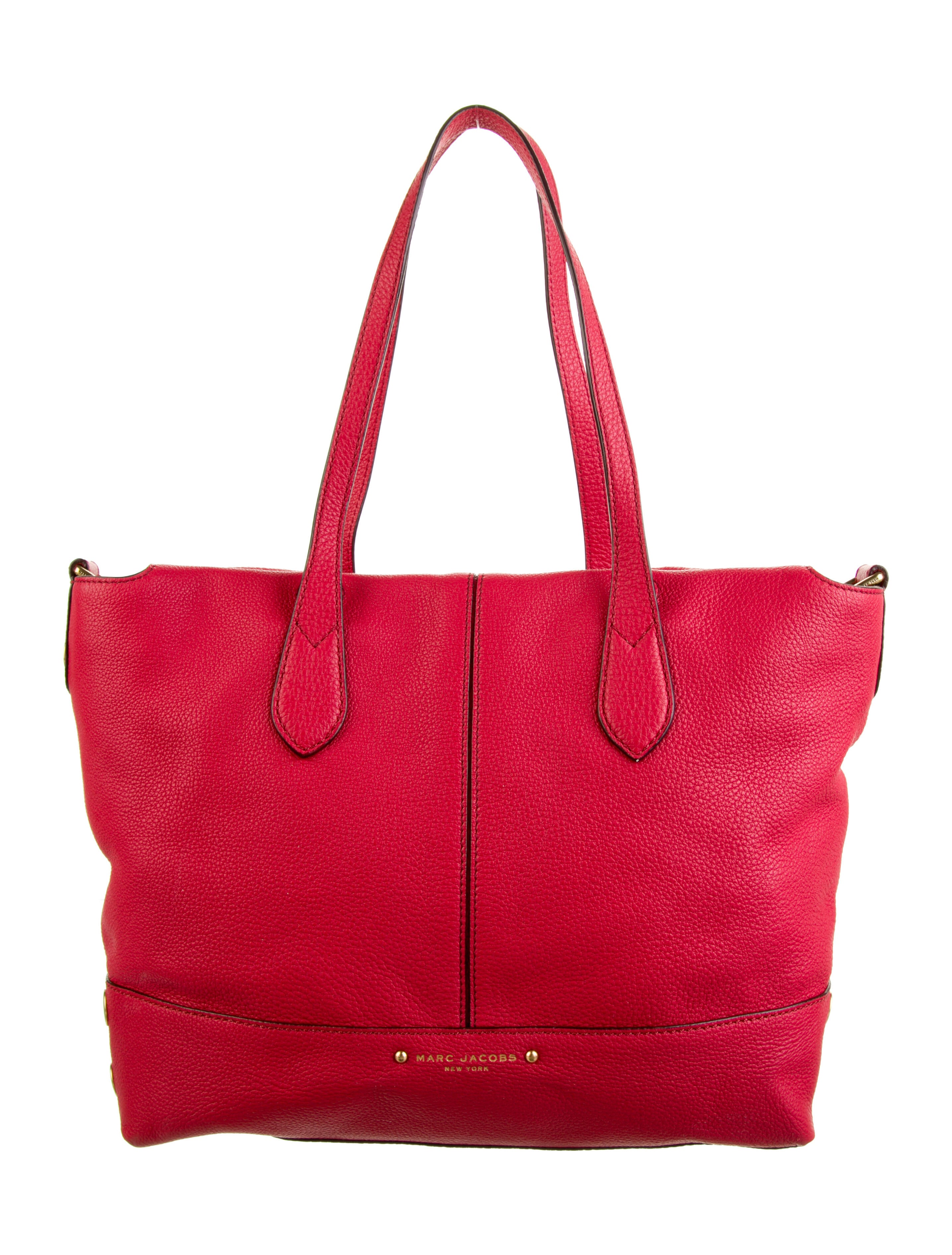 Marc Jacobs Pebbled Leather Tote Bag - Red Totes, Handbags - MAR151063 ...