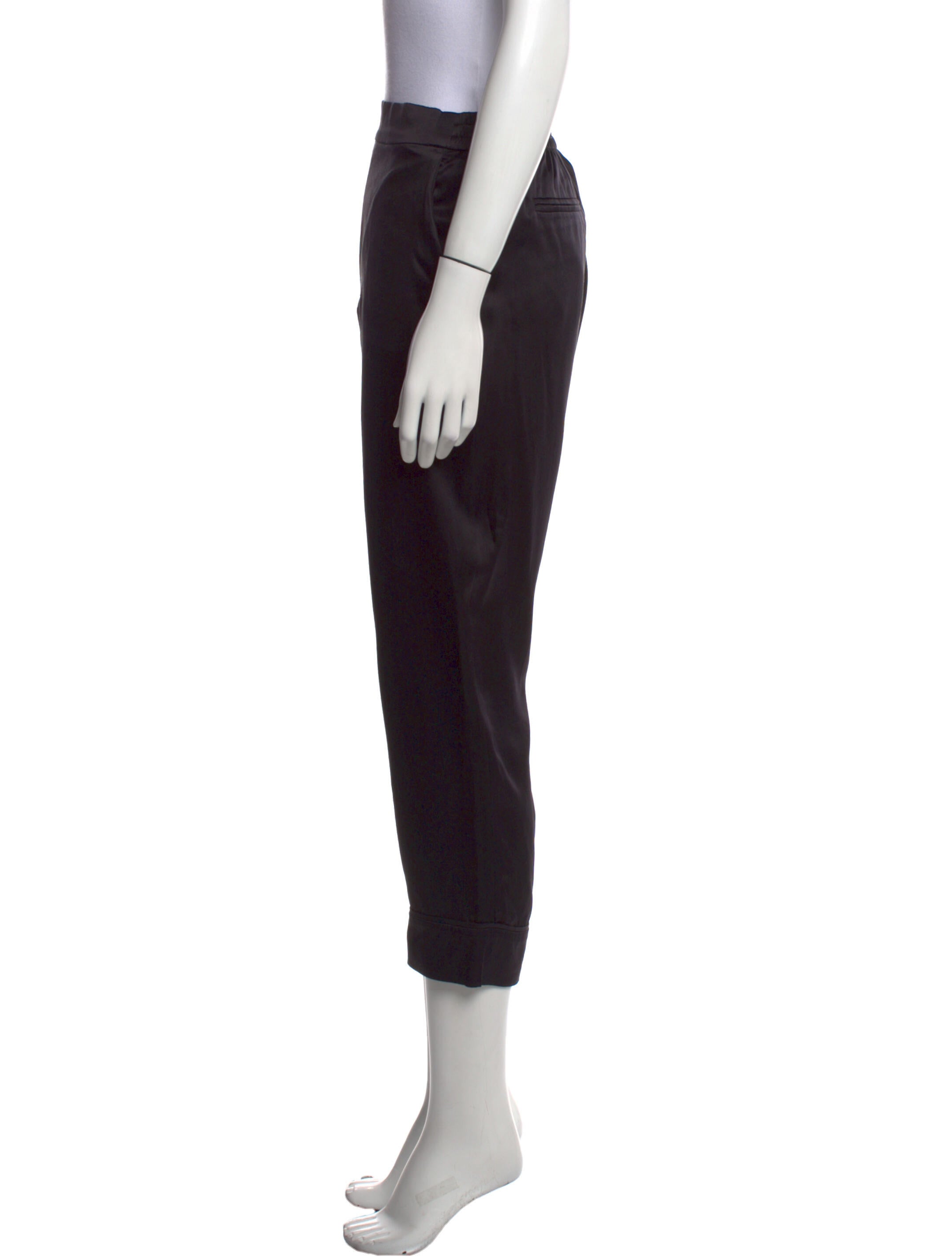 Marc Jacobs Wool High-Rise Pants - Black, 11" Rise Pants, Clothing ...