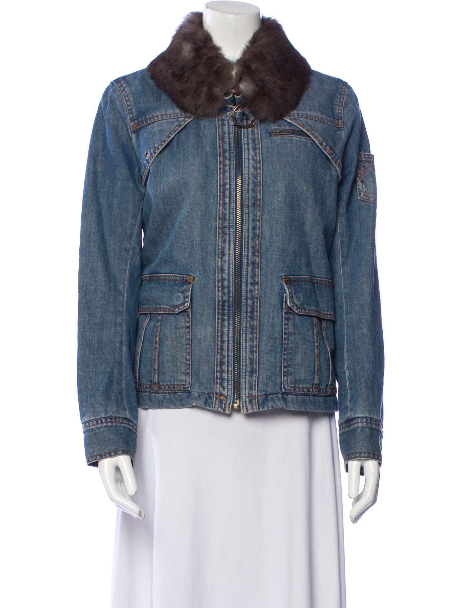Marc Jacobs Denim Jacket - Blue Jackets, Clothing - MAR153610 | The ...