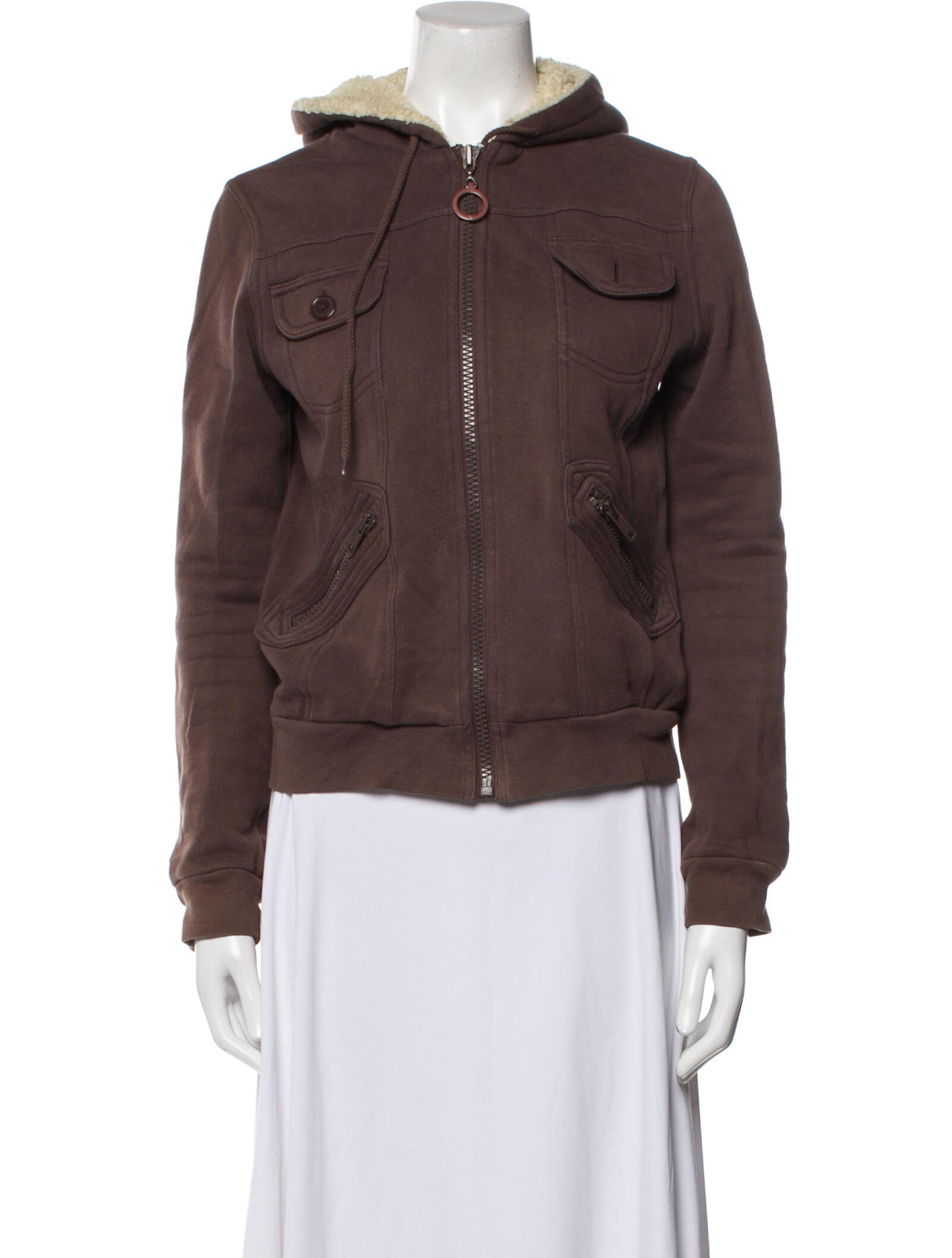 Marc Jacobs Shearling Biker Jacket - Brown Jackets, Clothing ...