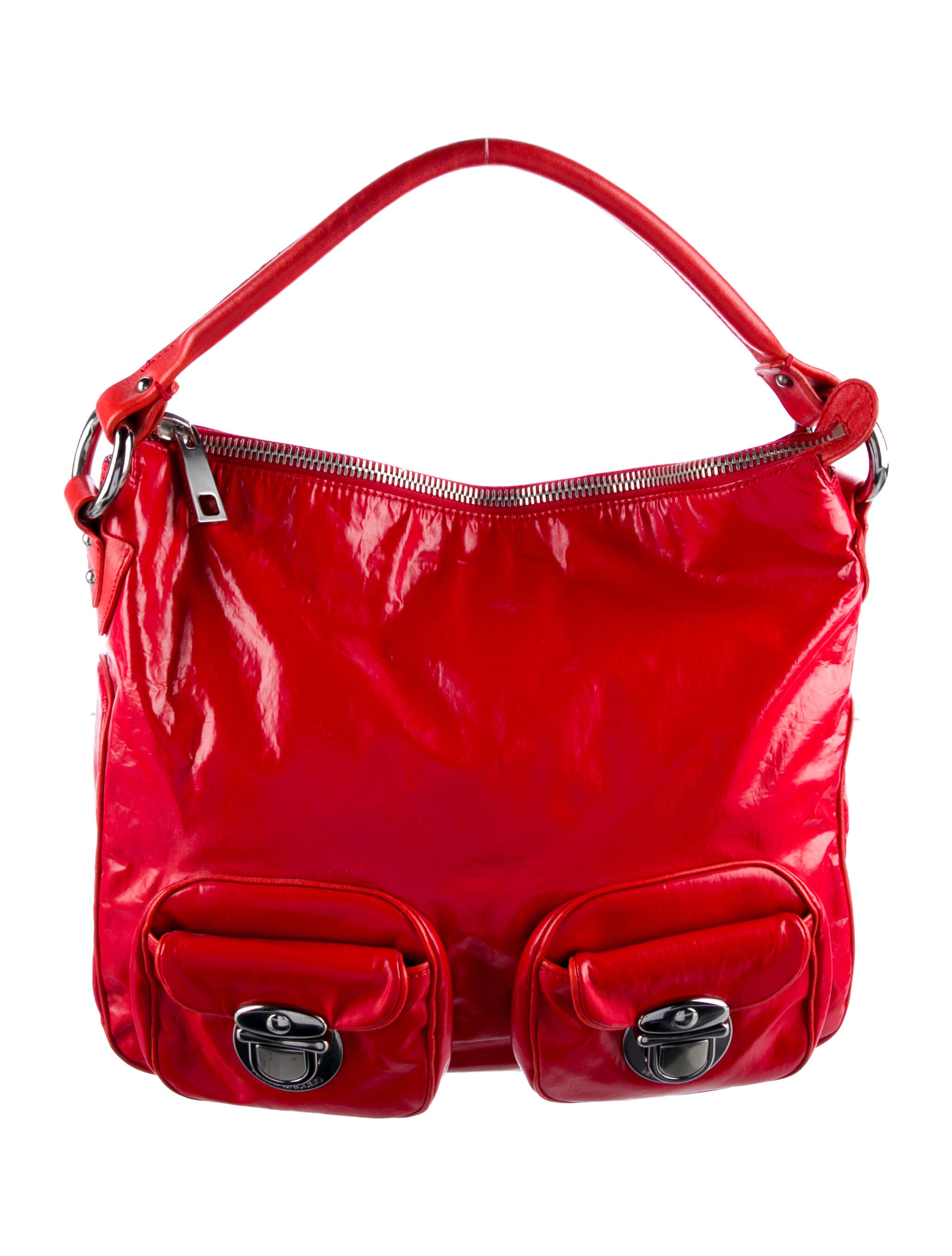 Marc Jacobs Coated Canvas Handle Bag - Red Handle Bags, Handbags ...