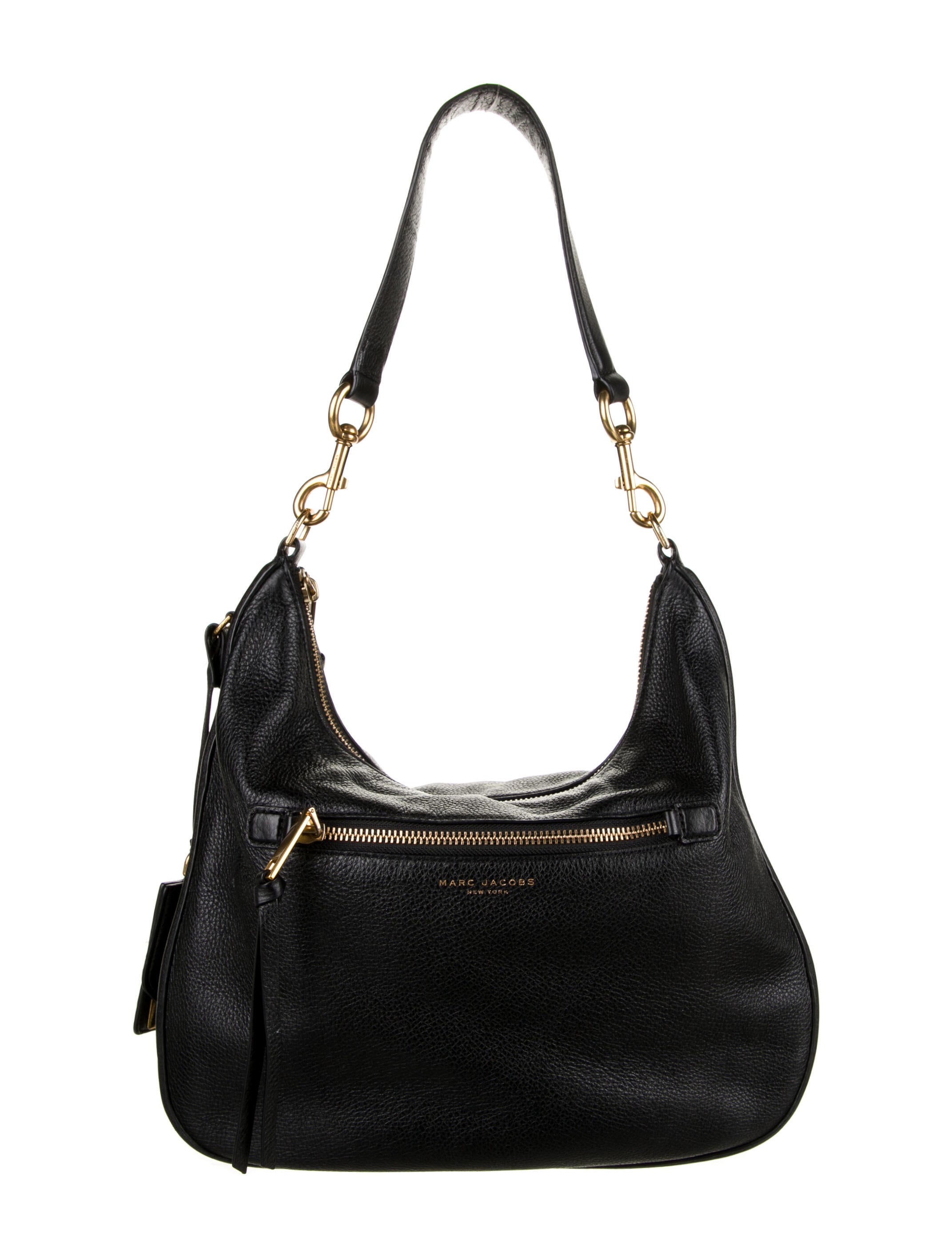 Marc Jacobs Leather Shoulder Bag - Black Shoulder Bags, Handbags ...