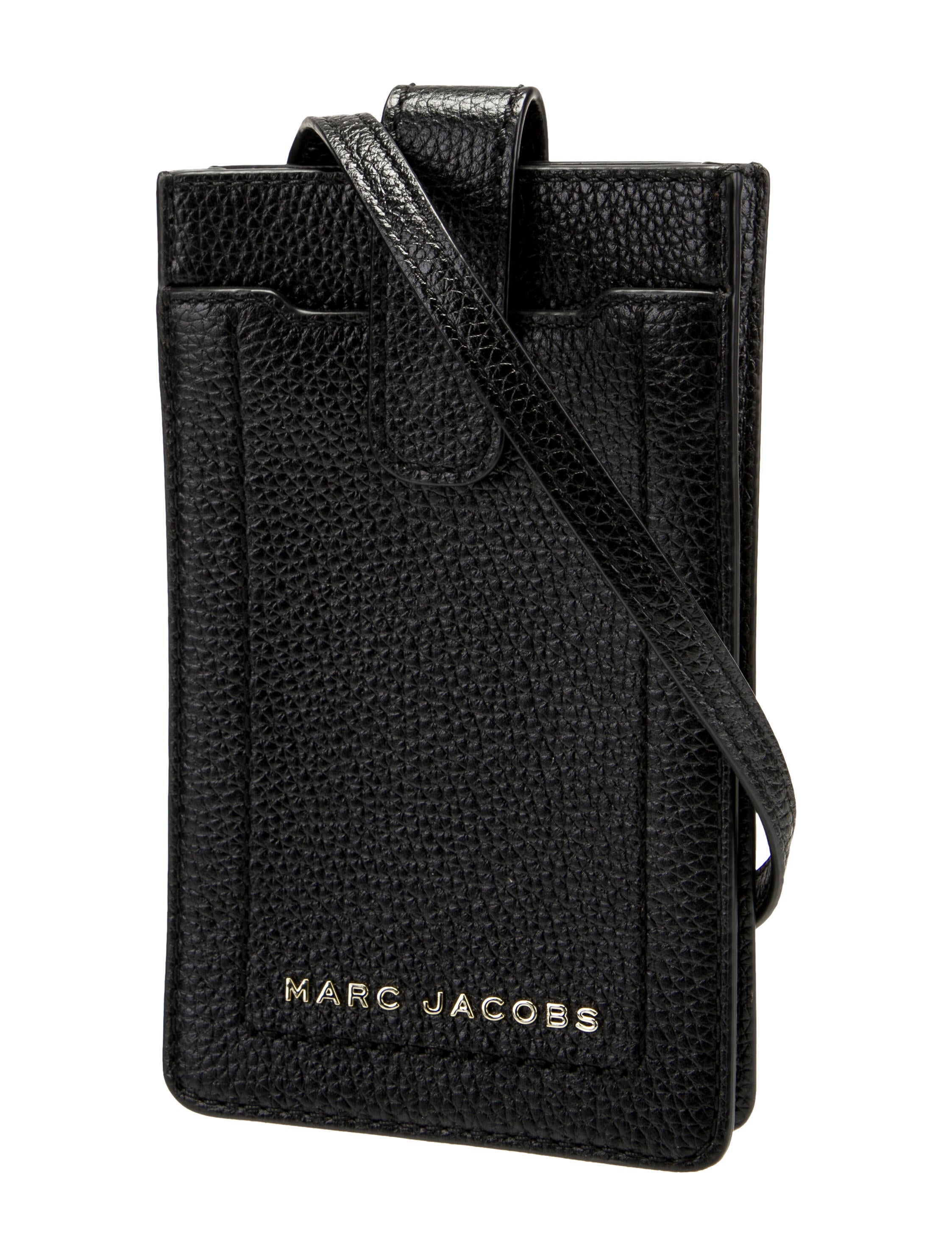 Marc Jacobs Leather Crossbody Phone Bag - Black Crossbody Bags ...