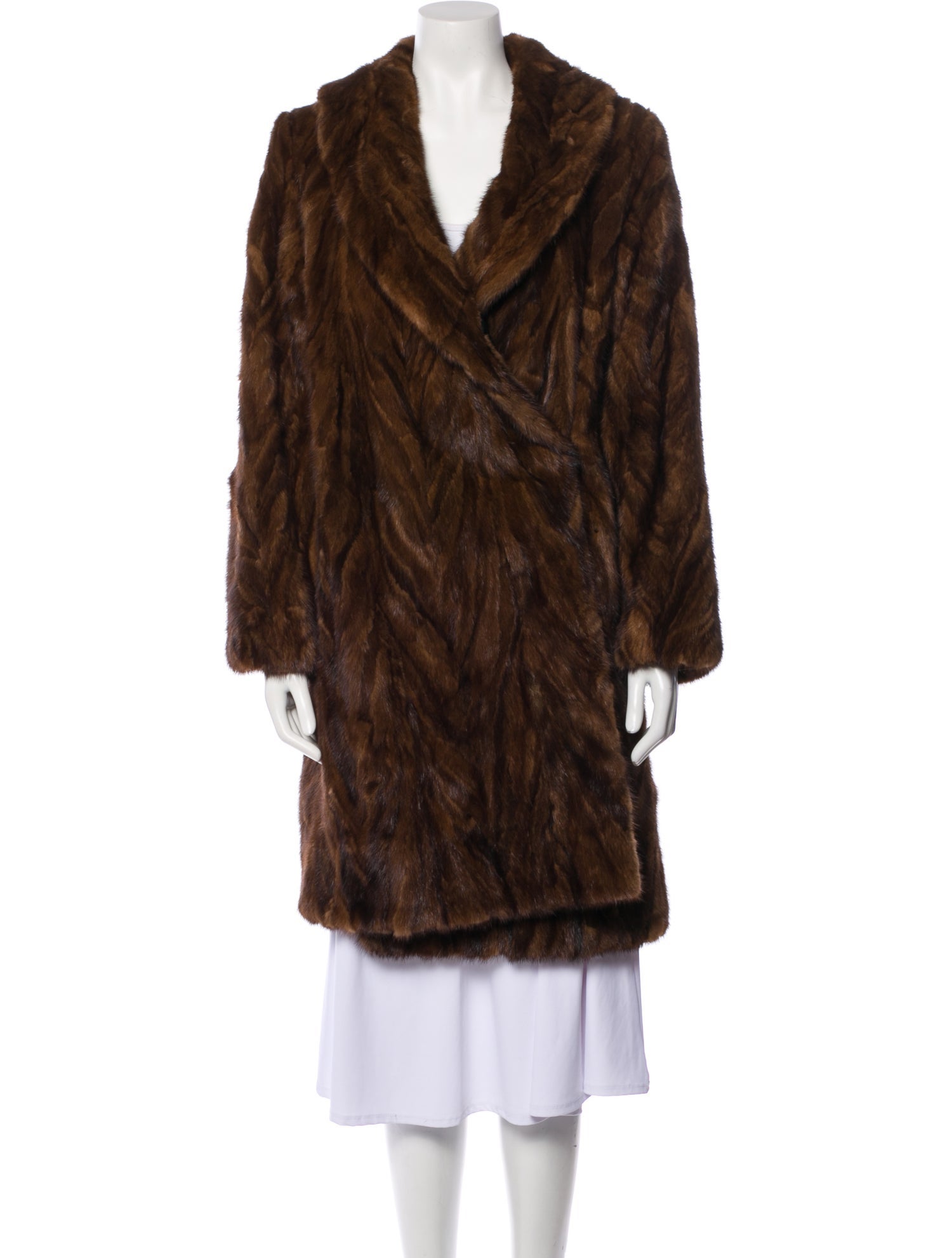 Saga Furs Vintage Late 1980's - Early 1990's Fur Coat - Neutrals Coats ...