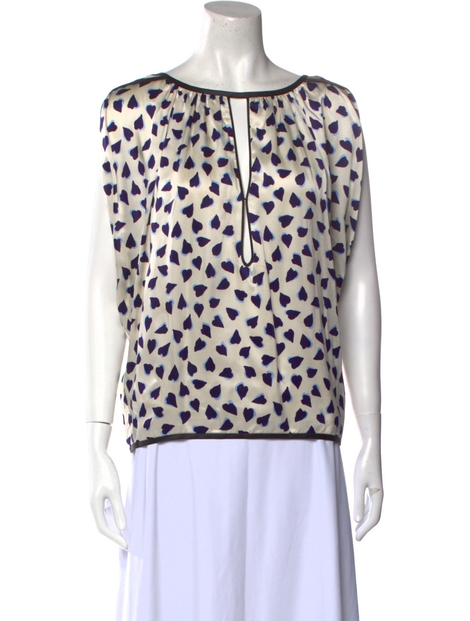 Marc Jacobs Silk Printed Blouse - Neutrals Tops, Clothing - MAR177306 ...
