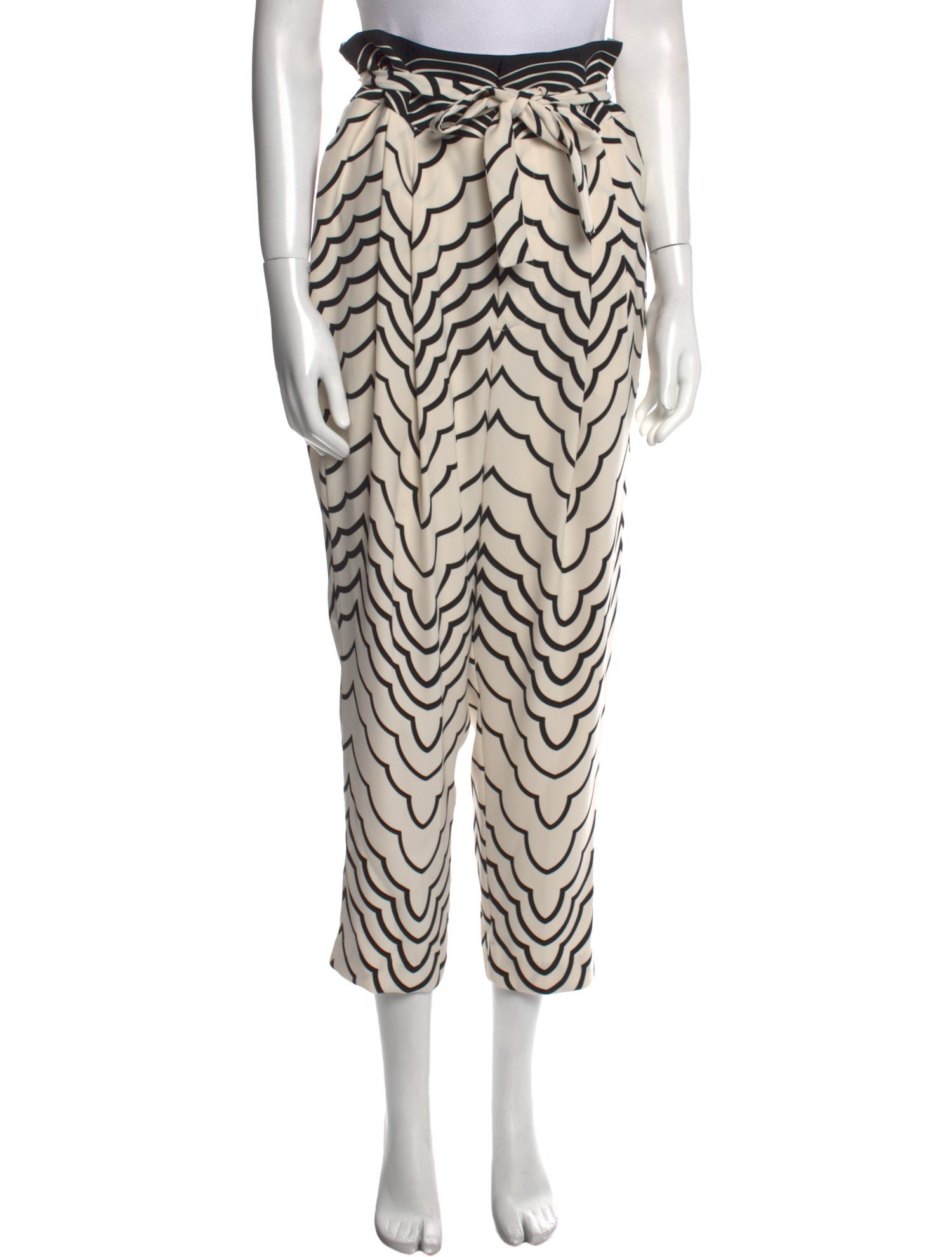 Marc Jacobs Printed Straight Leg Pants w/ Tags - Neutrals, 14" Rise ...