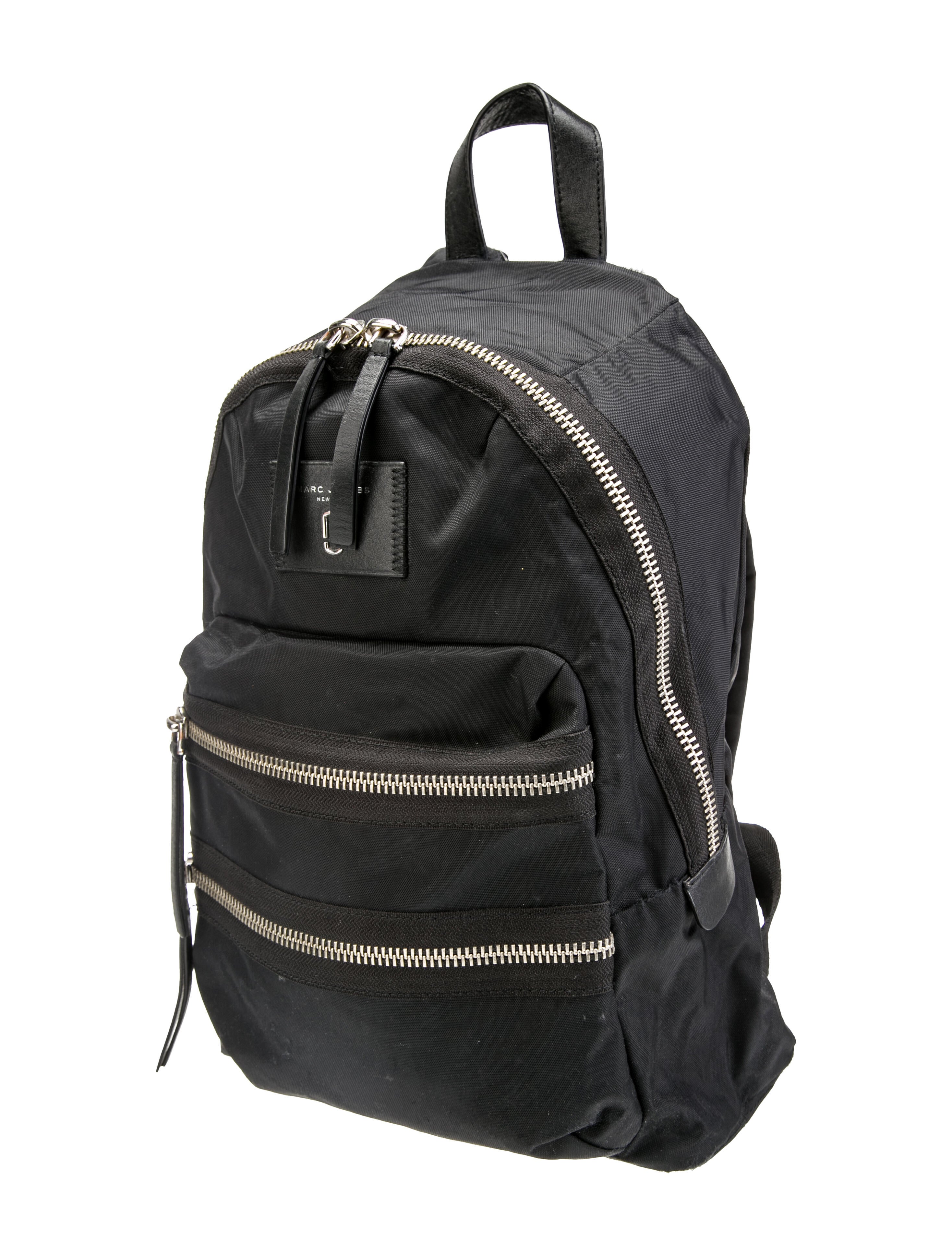 Marc Jacobs Nylon Leather Trimmed Backpack - Black Backpacks, Handbags ...