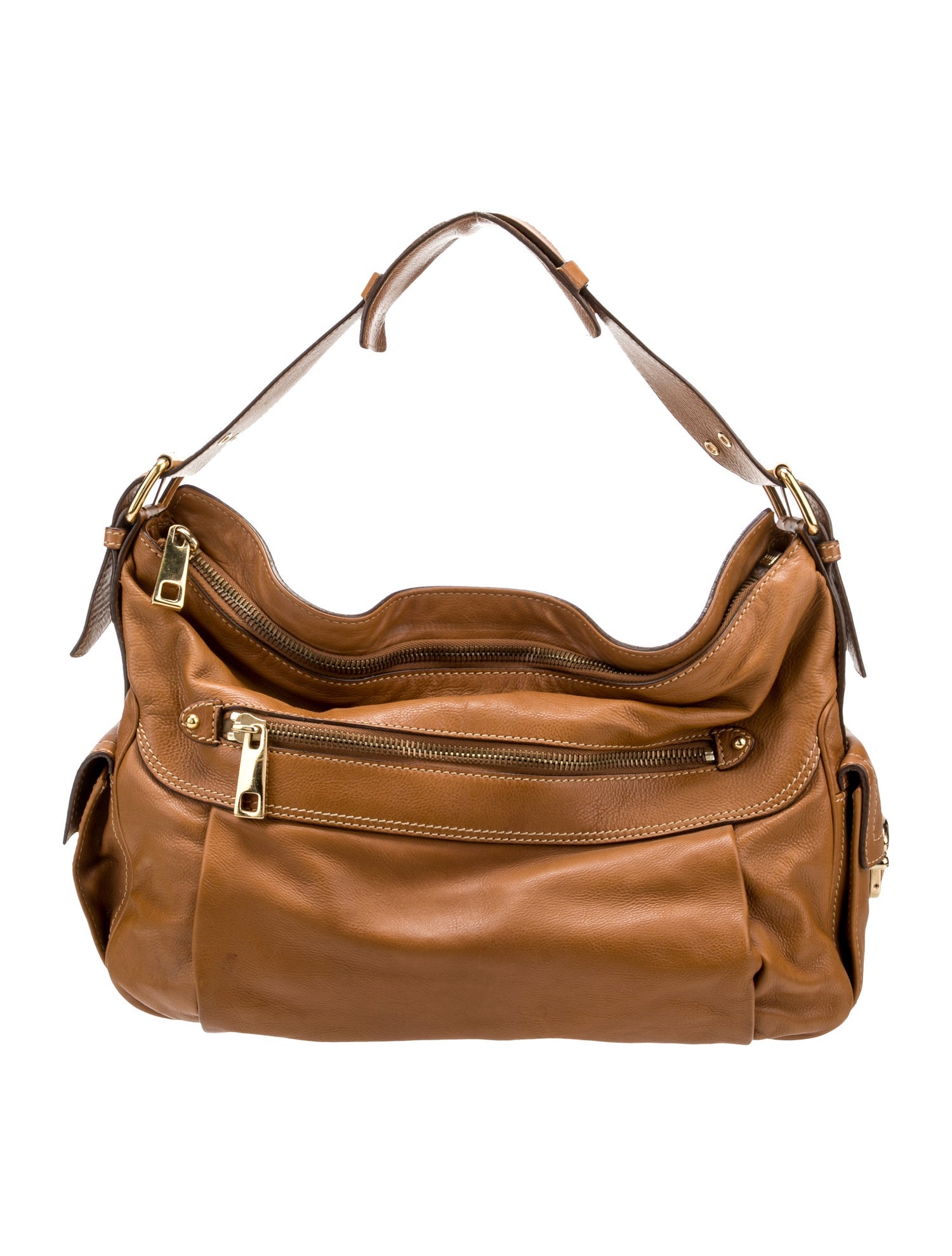 Bottega Veneta Leather Hobo Bag - Black Hobos, Handbags - BOT70514 ...