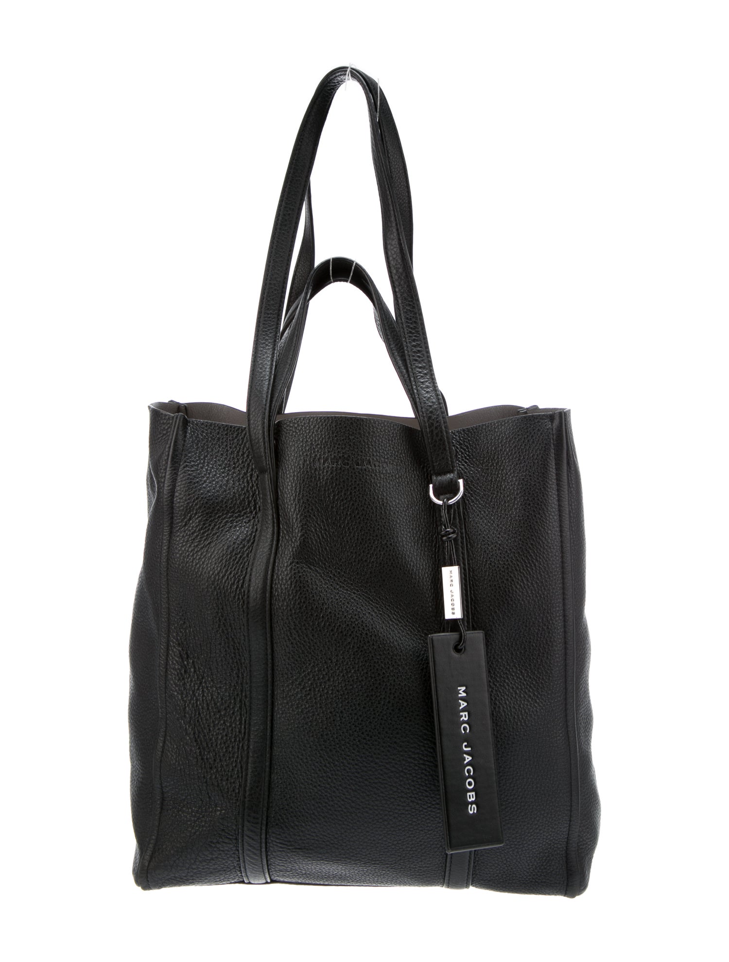 Marc Jacobs Leather Tote Bag - Black Totes, Handbags - MAR181247 | The ...