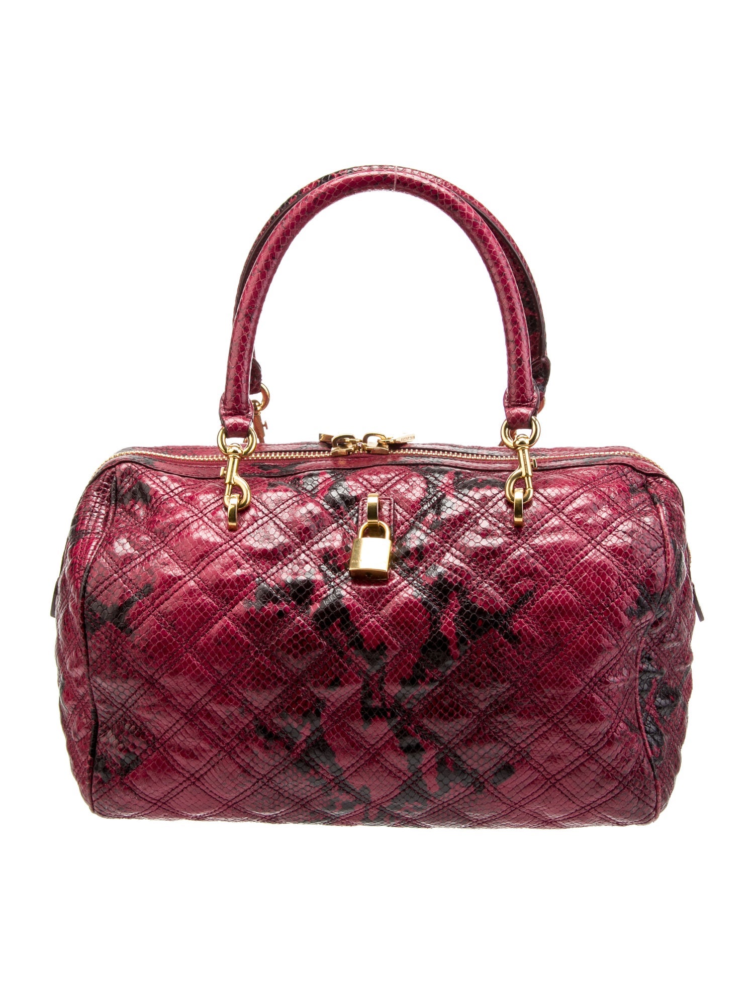 Marc Jacobs Leather Handle Bag - Burgundy Handle Bags, Handbags ...