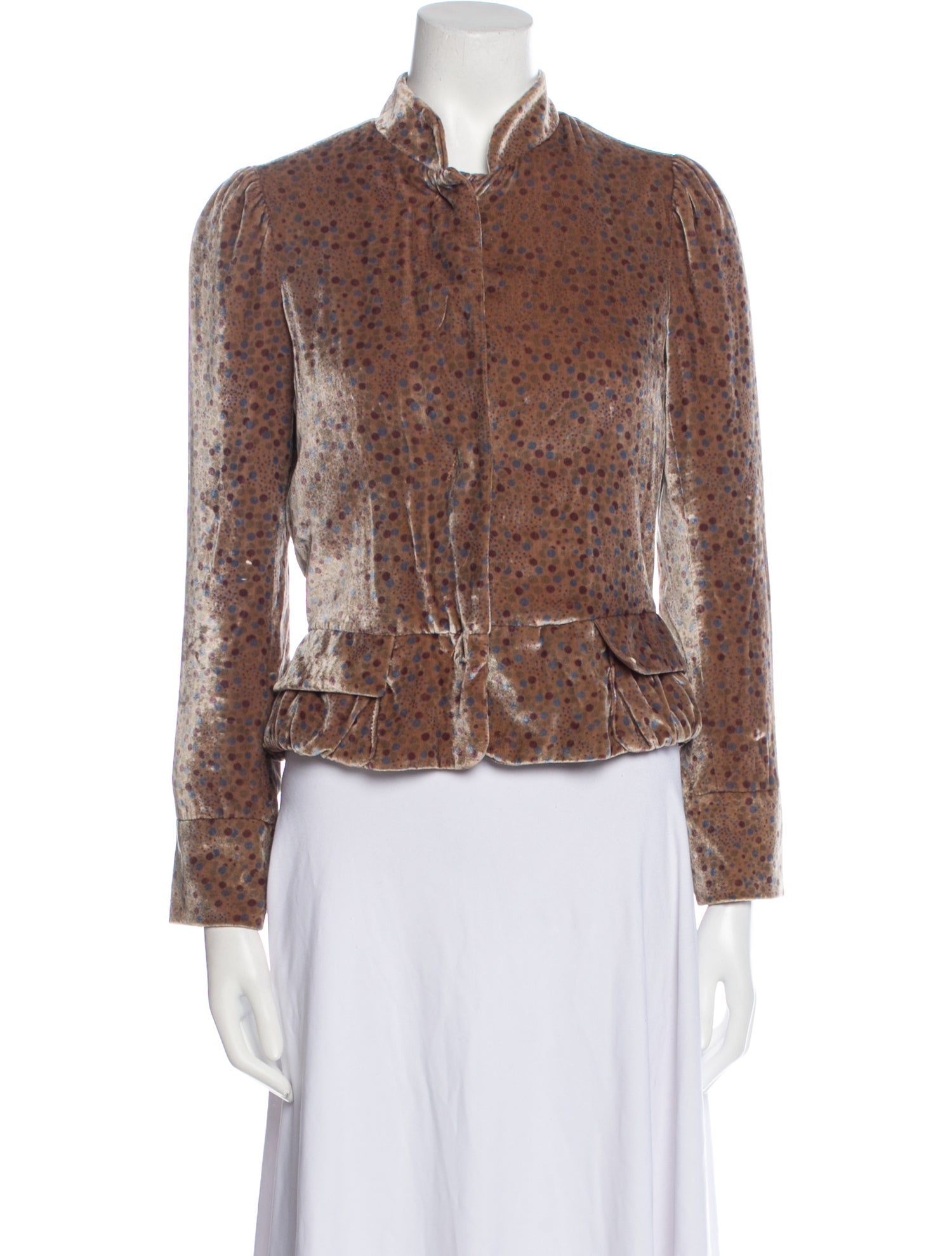 Marc Jacobs Polka Dot Print Evening Jacket - Brown Jackets, Clothing ...