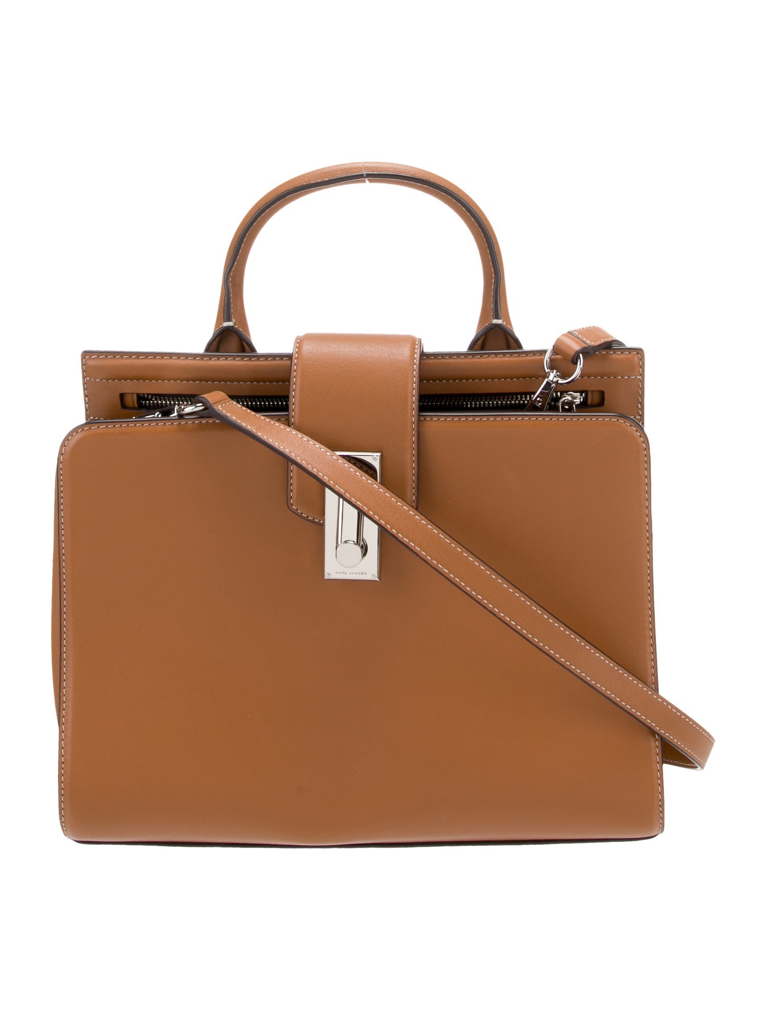 Mehry Mu Leather Handle Bag - Brown Handle Bags, Handbags - WMEMU20222 ...