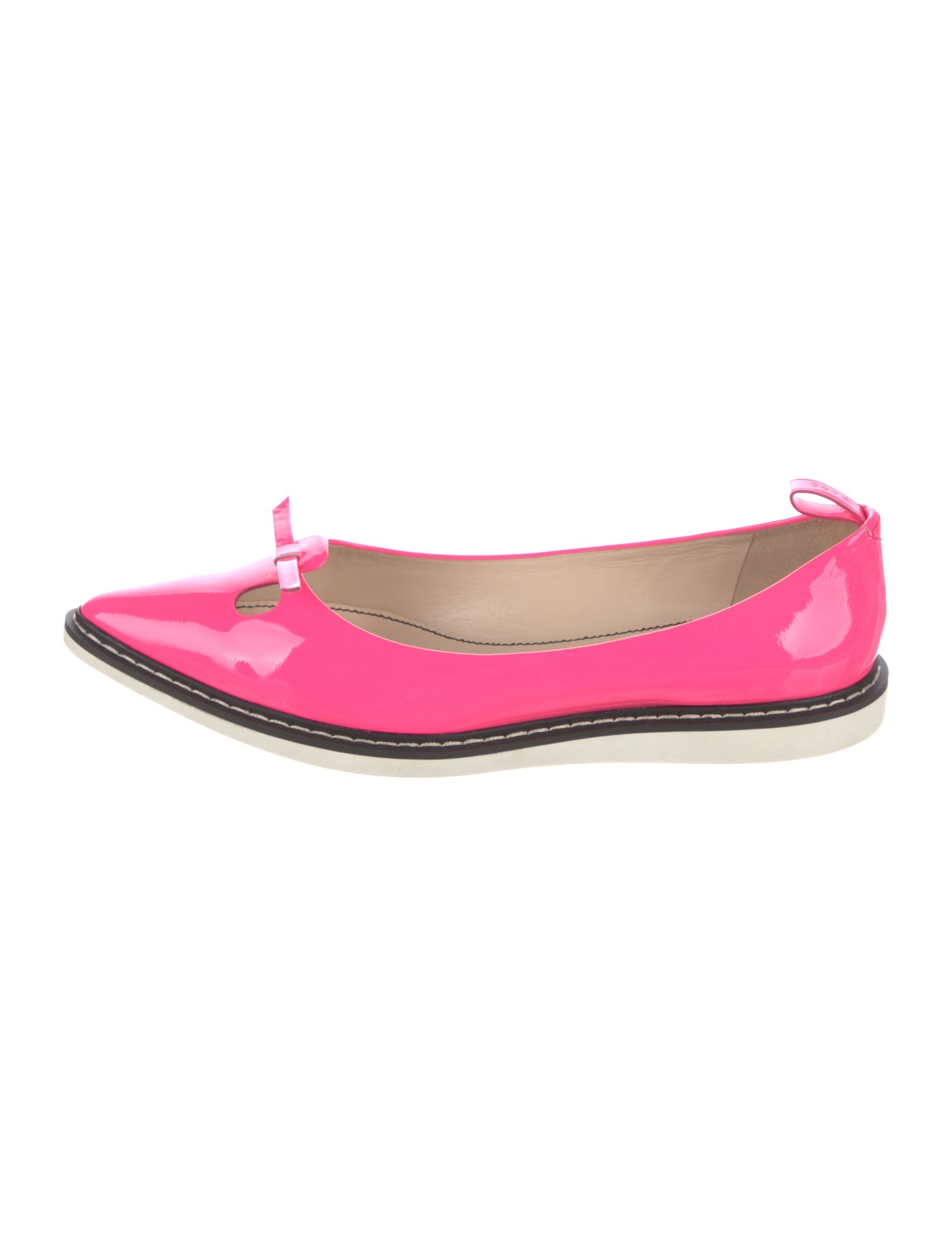 Marc Jacobs Patent Leather Flats - Pink Flats, Shoes - MAR184748 | The ...
