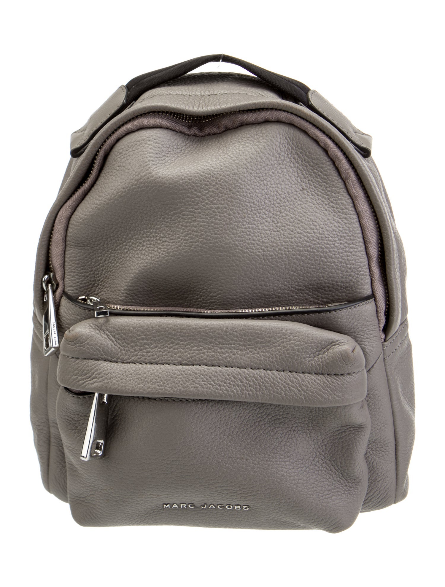 Marc Jacobs Leather Backpack - Grey Backpacks, Handbags - MAR185161 ...