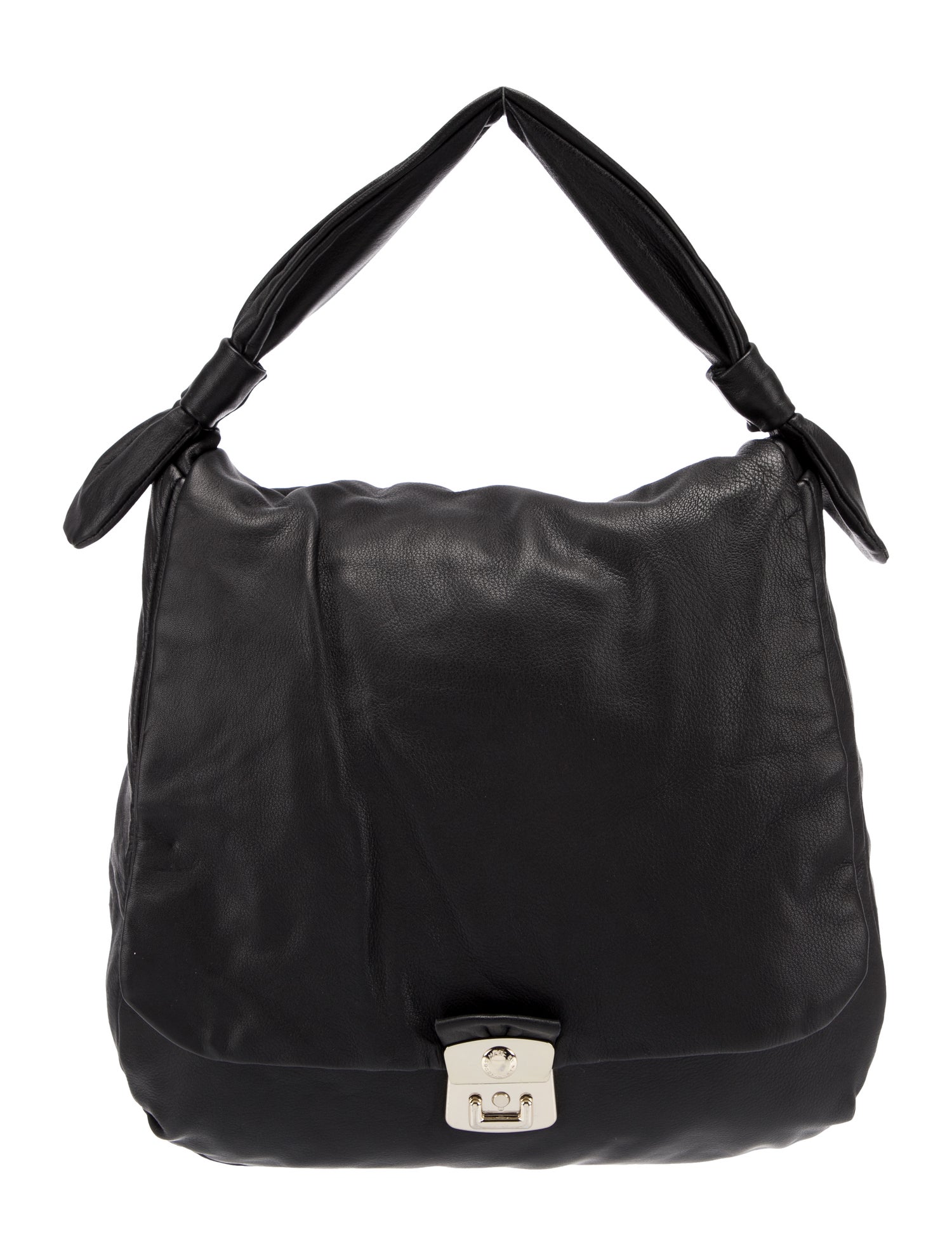 Jimmy Choo Solid Leather Saba Shoulder Bag - Blue Shoulder Bags ...