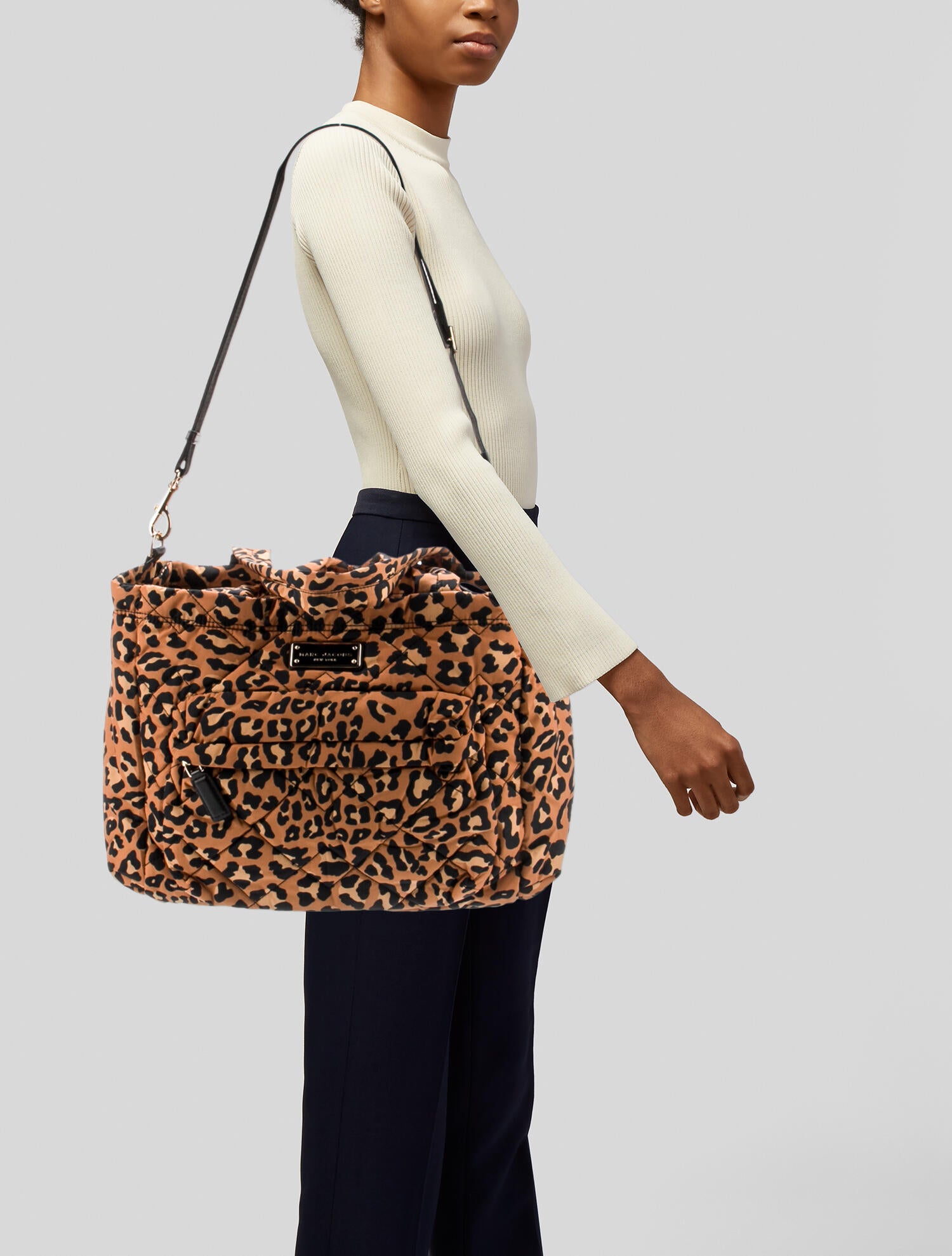 Marc Jacobs Printed Leather Tote Bag - Brown Totes, Handbags ...