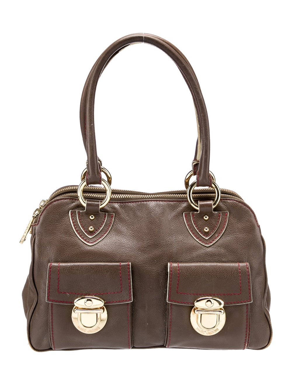 Marc Jacobs Leather Shoulder Bag - Brown Handle Bags, Handbags ...