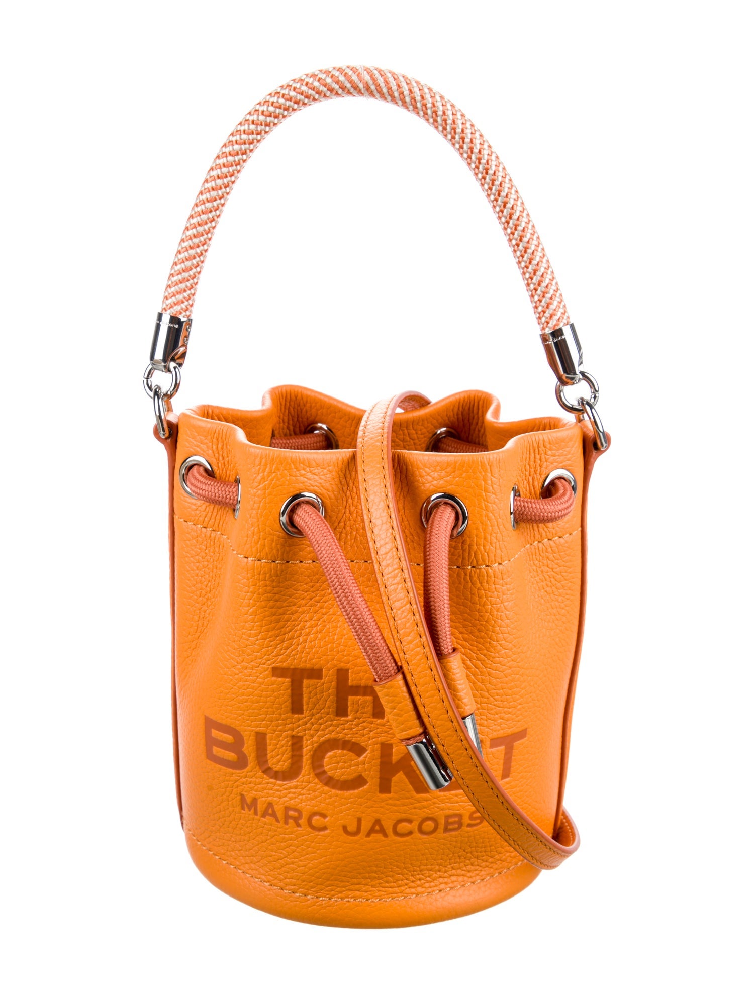 Marc Jacobs Leather Bucket Bag - Orange Bucket Bags, Handbags ...