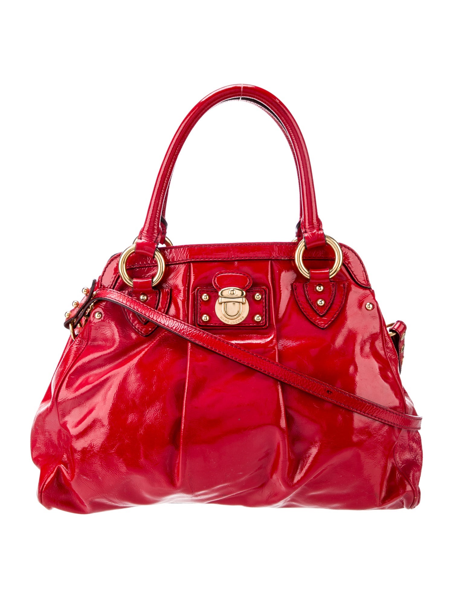 Burberry Patent Leather Rachel Bag w/ Tags - Black Handle Bags ...