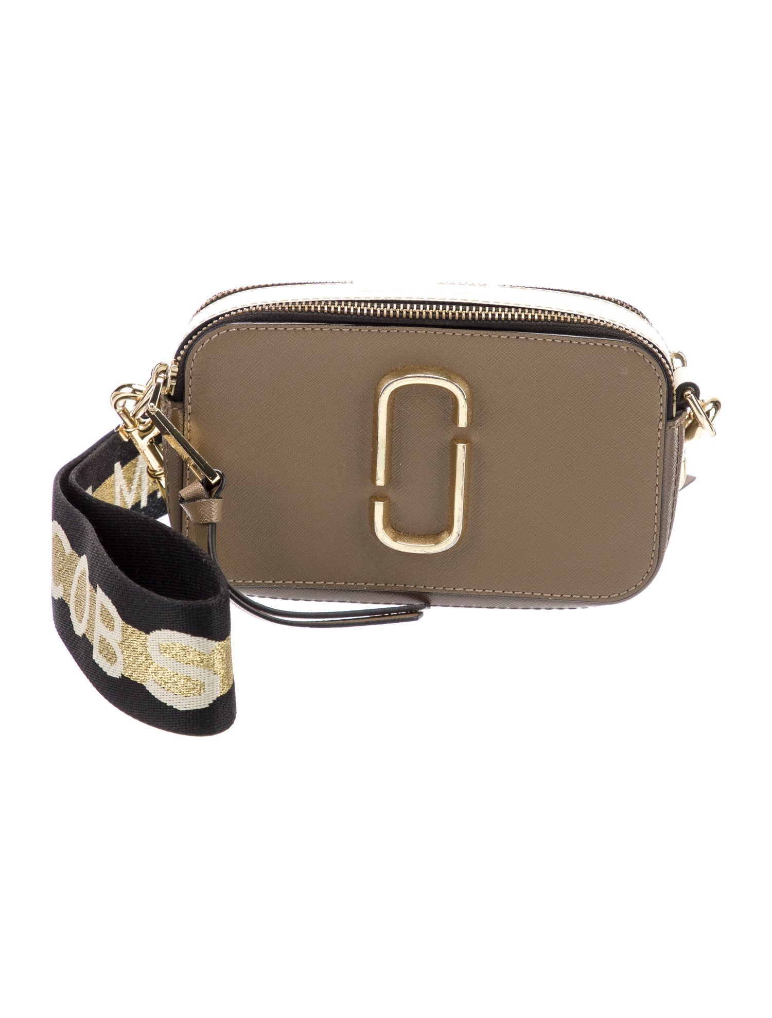 Marc Jacobs Chain Link Saffiano Leather Crossbody Bag - Neutrals ...