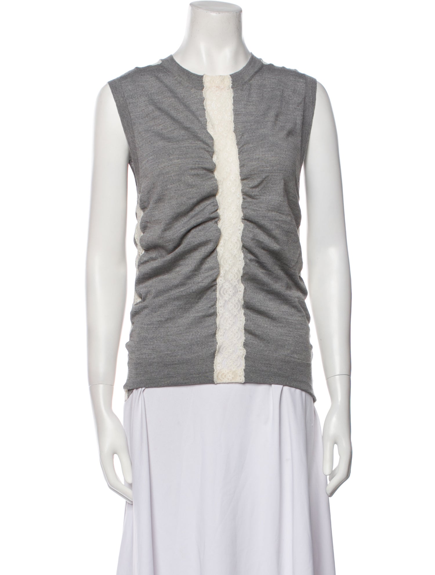 Marc Jacobs Merino Wool Colorblock Pattern Sweater - Grey Knitwear ...