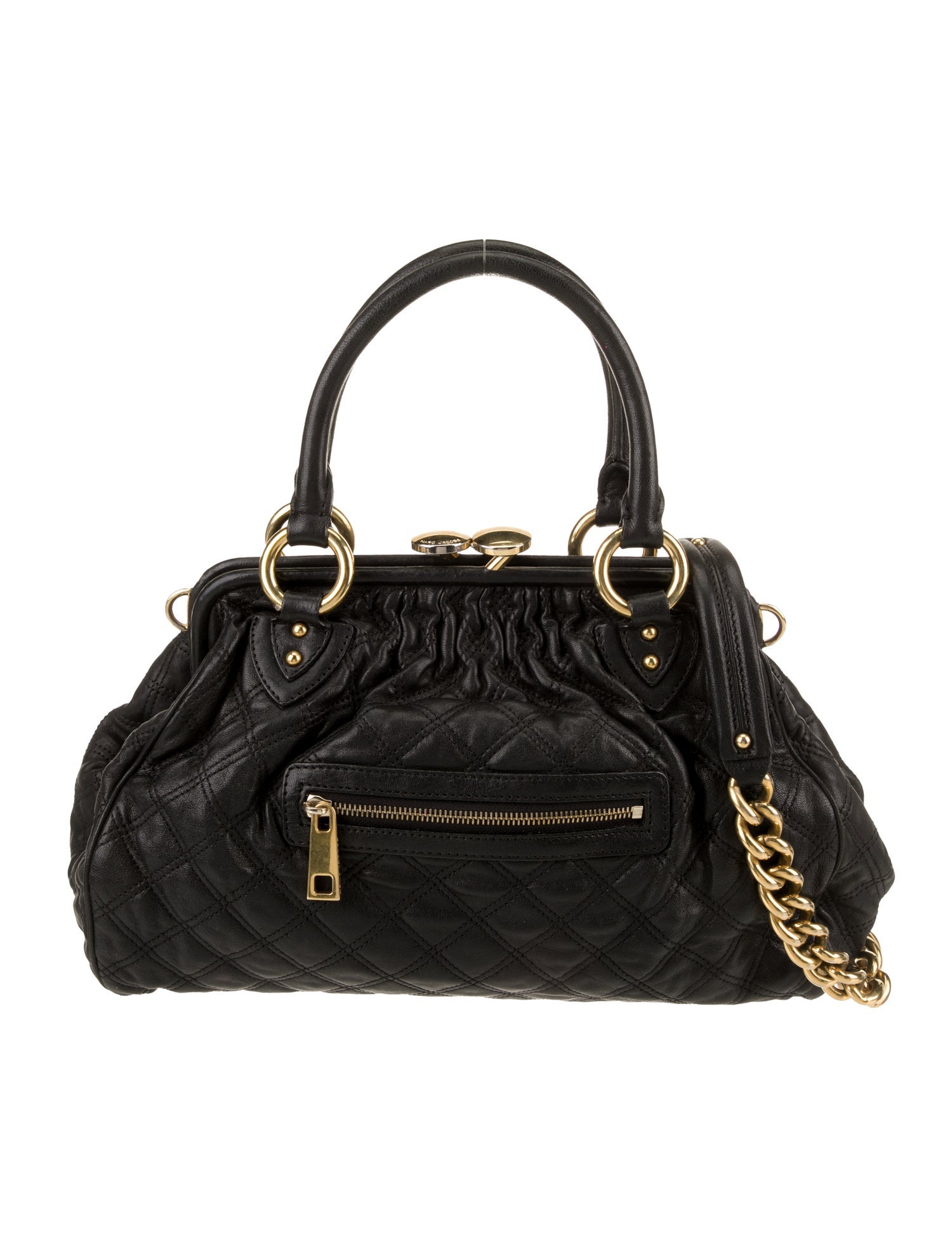 Marc Jacobs Leather Shoulder Bag - Black Shoulder Bags, Handbags ...